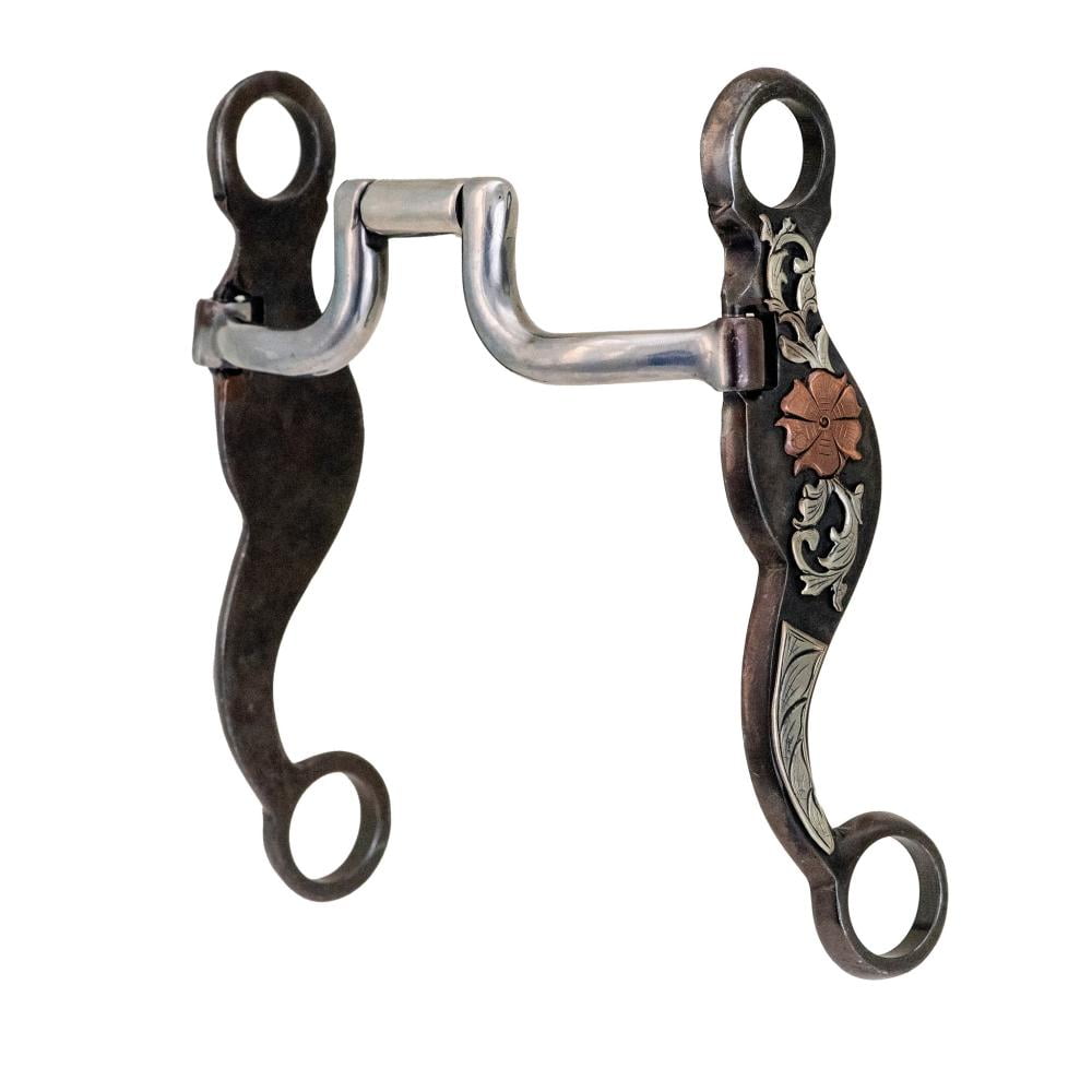 Cowboy Tack Desert Rose Hinged Port Shank Bit - Walmart.com