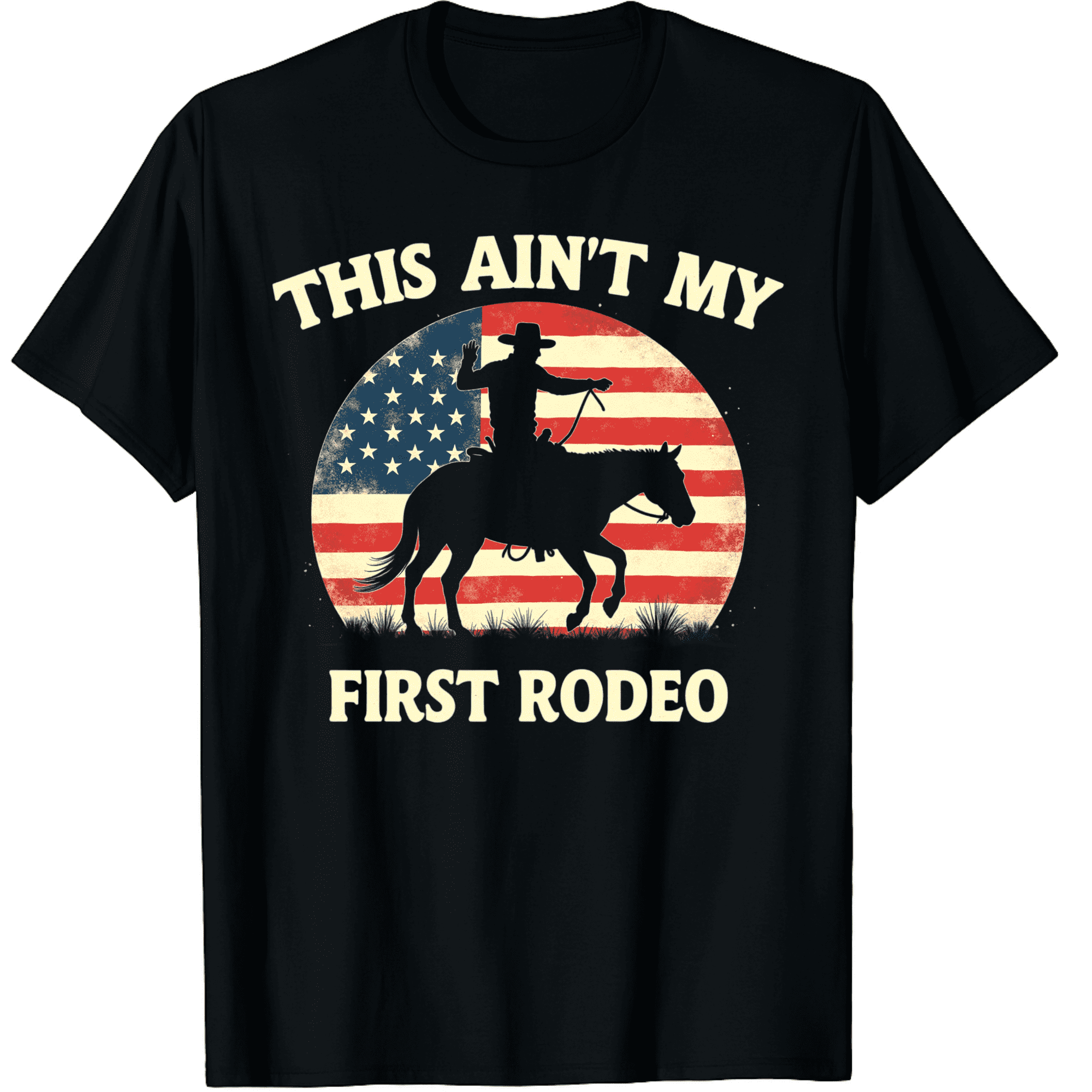 Cowboy This Aint First Rodeo Horseback Riding Funny Western Graphic ...