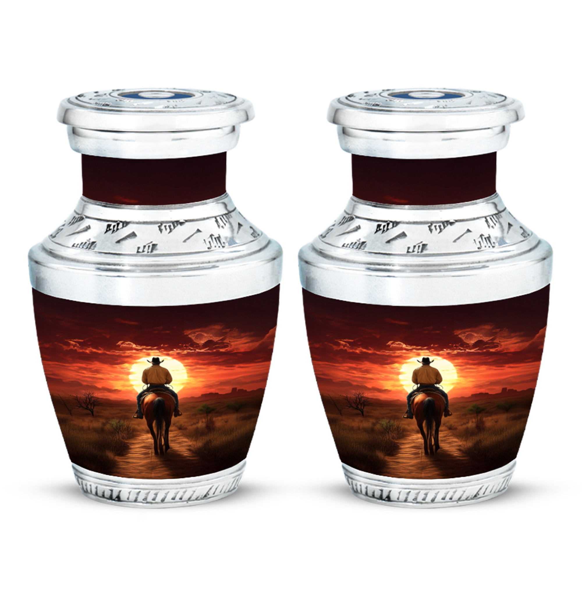Cowboy Urn, Cremation Urns for Women, Urn for Ashes for Women, Burial ...