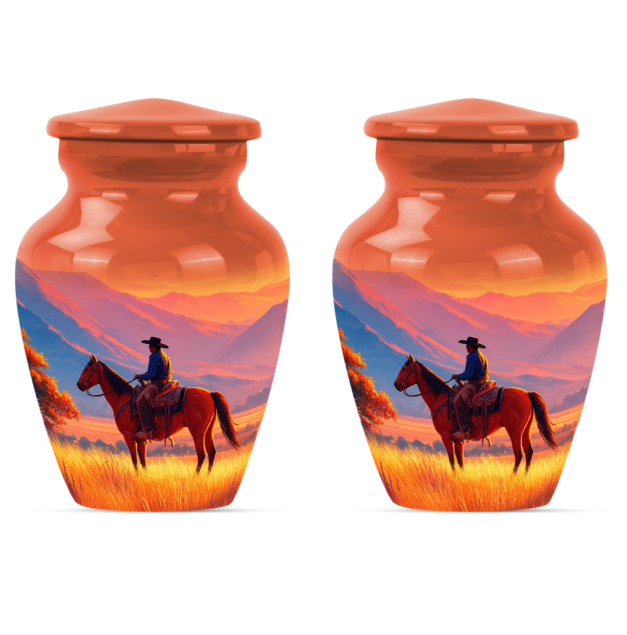 Cowboy Urn For Ashes For Women - Burial Urns For Adult Human Ashes ...