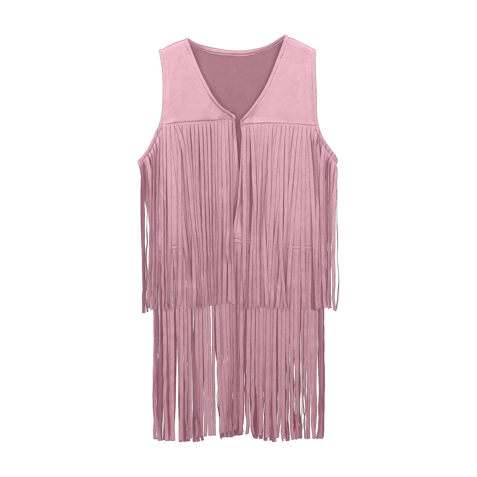 Cowboy Vest Faux Suede with Tassel for Kids Boys Girls 60s 70s Western ...