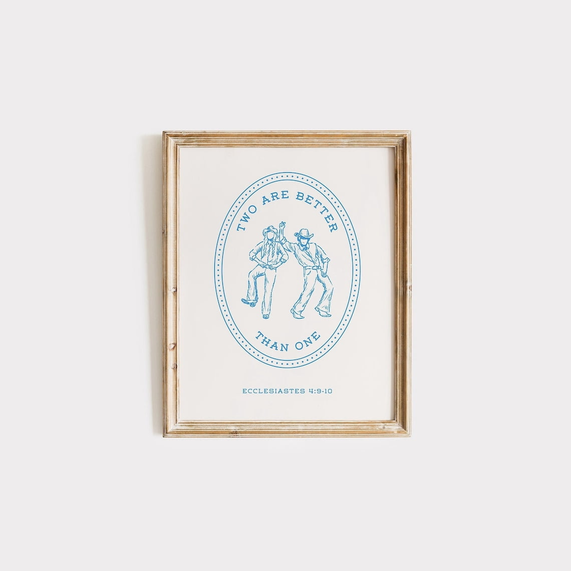 Cowboy Wedding Christian Western Bible Verse Art, Unframed Canvas ...