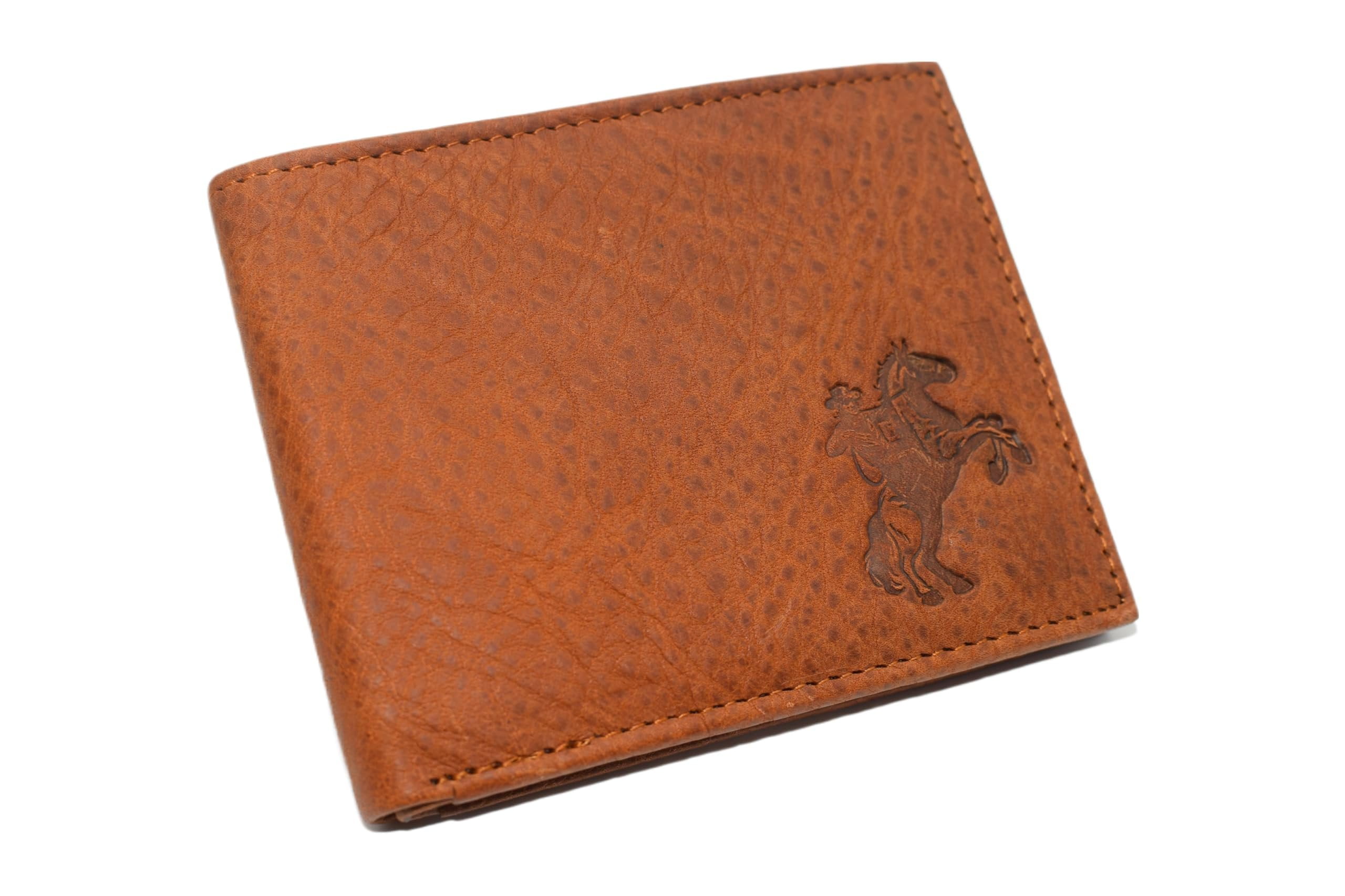 Cowboy Western Men's RFID Blocking Genuine Leather Bifold Trifold ...