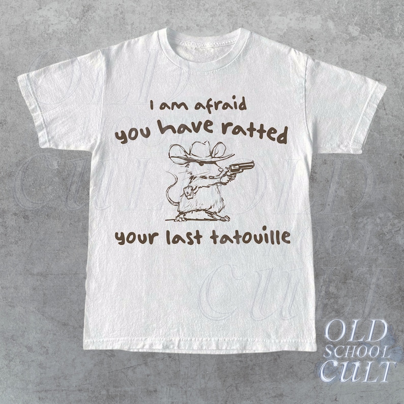 Cowboy You've Ratted Your Last Tatouille Vintage T-Shirt, Retro 90s ...