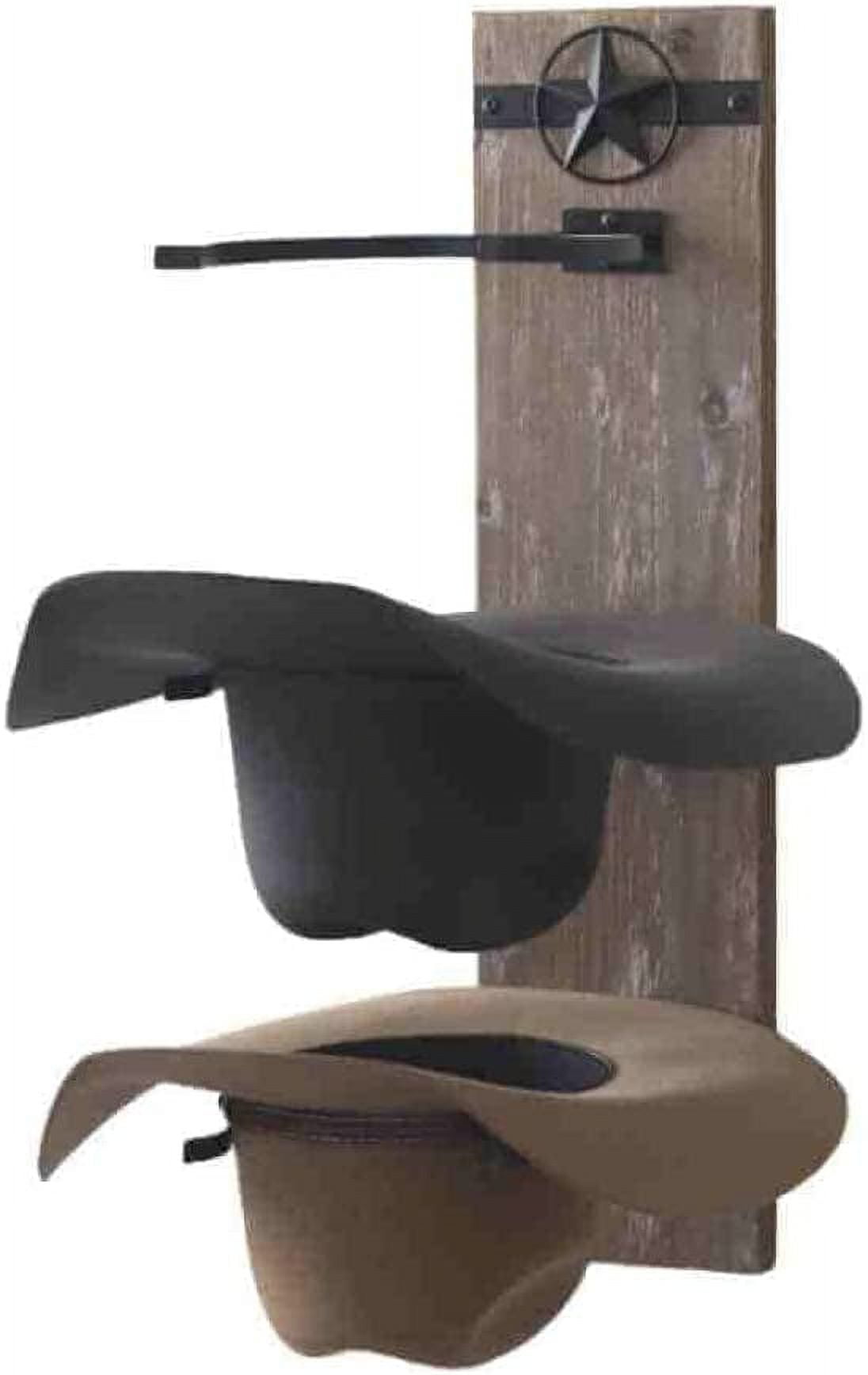 Cowboy hat Rack for Wall | Western hat Rack | Rustic Wood and Metal ...