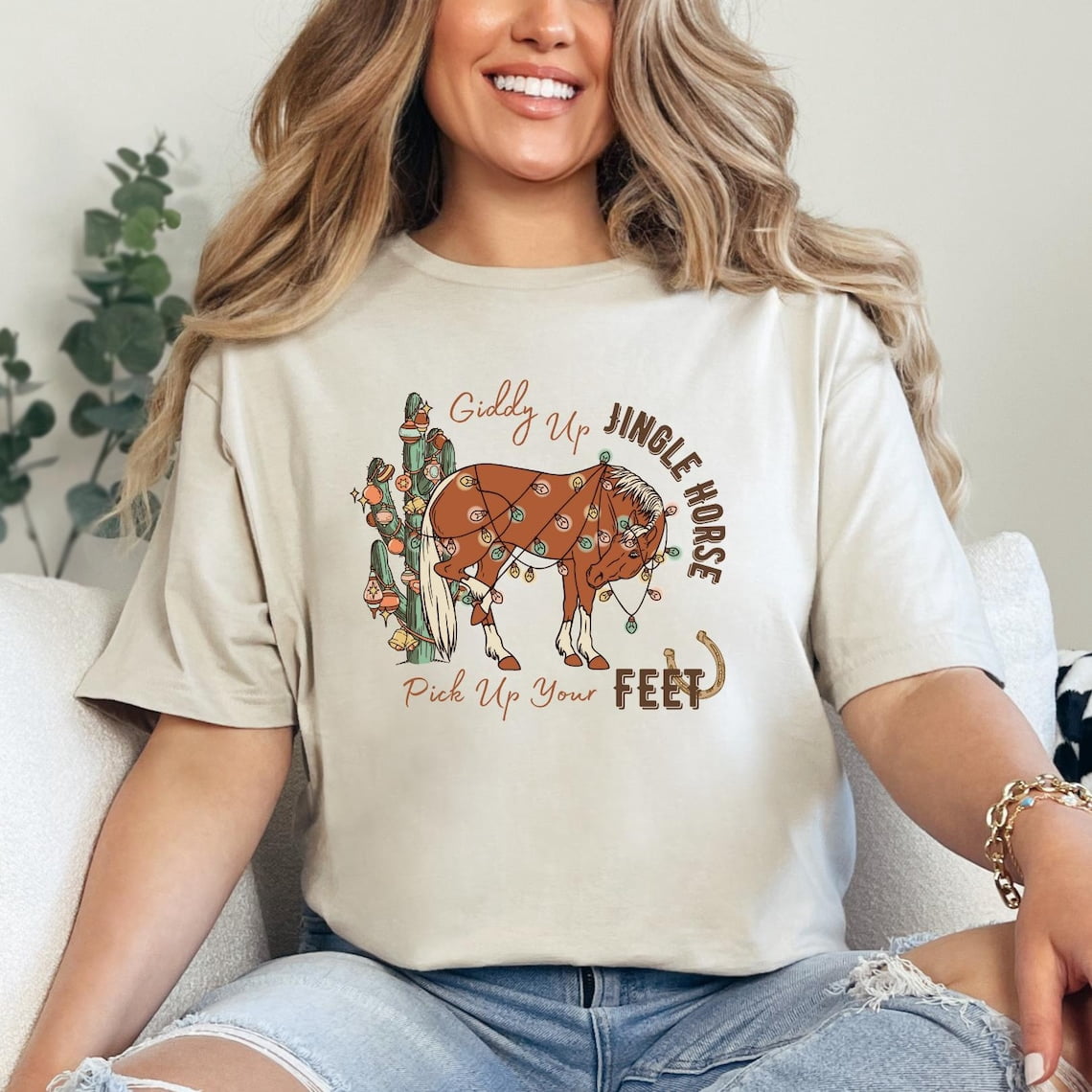 Cowboy season Shirt, Giddy Up Jingle Horse Pick Up Your Feet, Howdy ...