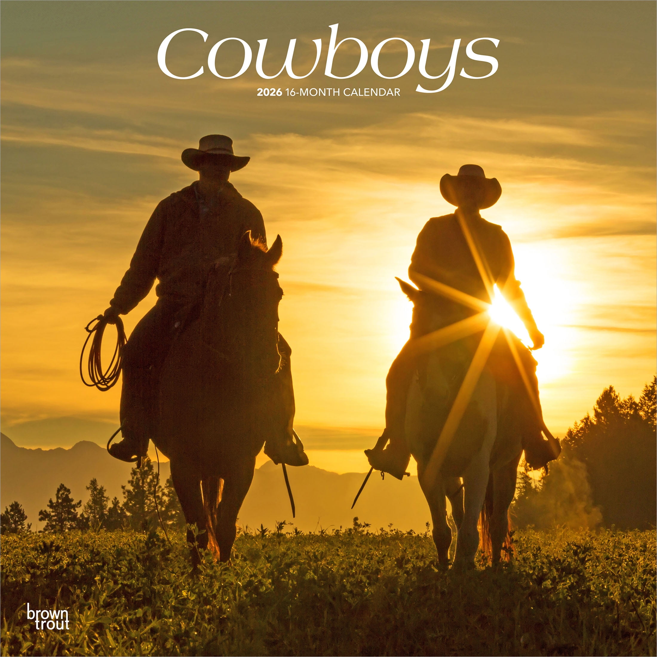 Cowboys | 2026 12x24" (Hanging) Square Wall Calendar | Plastic-Free ...