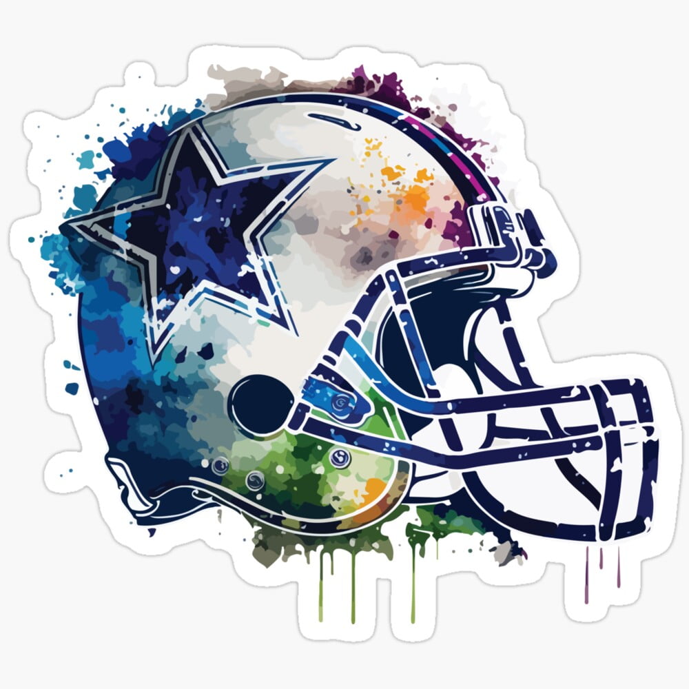 Cowboys Art Helmet Sticker Baseball Sticker, Football Sticker ...