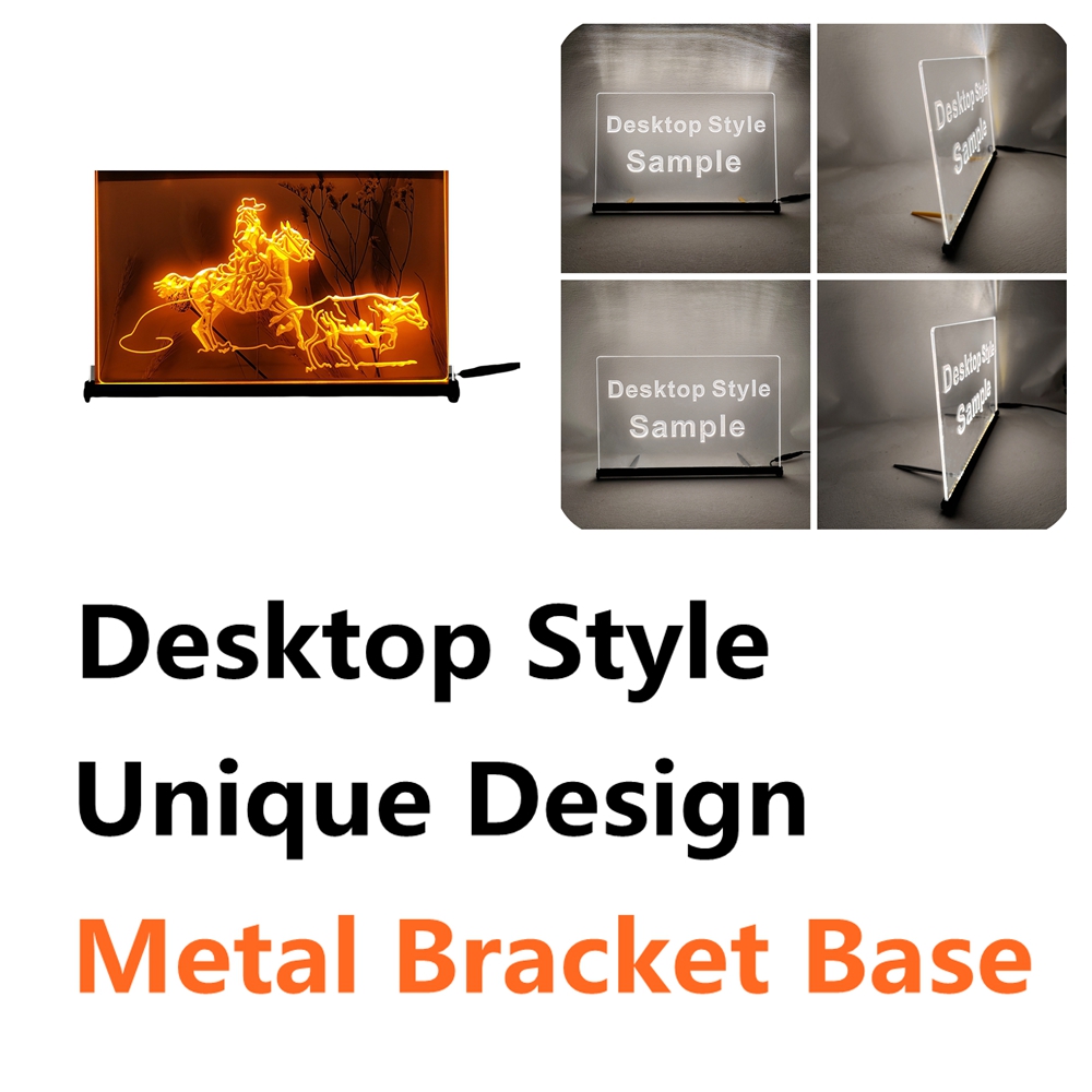 Cowboys Cow Western Bar Pub Vintage LED Neon Sign-Posters,3DCarving ...