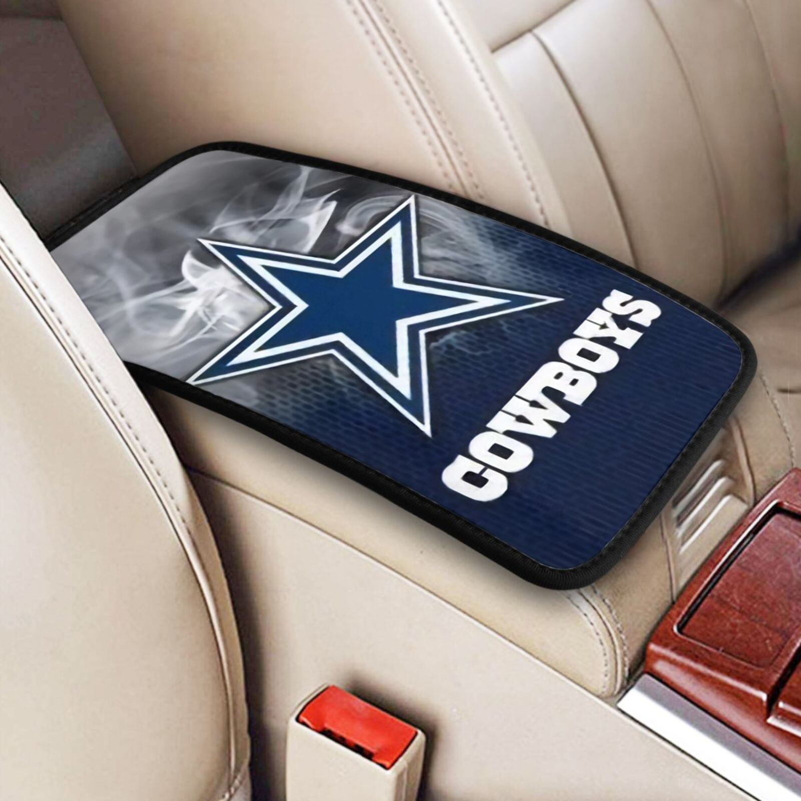 DAL Cowboyss Football Fan Car Handrail Box Cushion Center Console Cover ...
