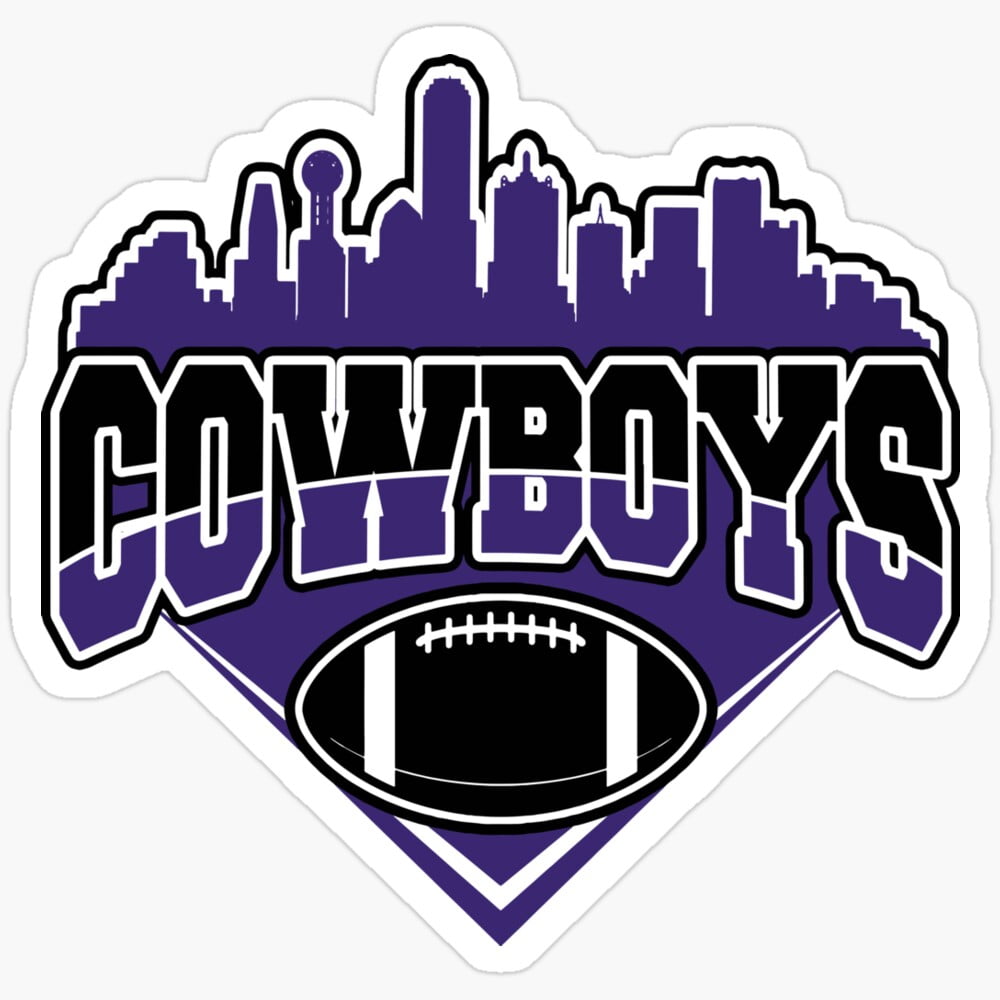 Cowboys Football, Skyline Football Team Sticker Baseball Sticker ...