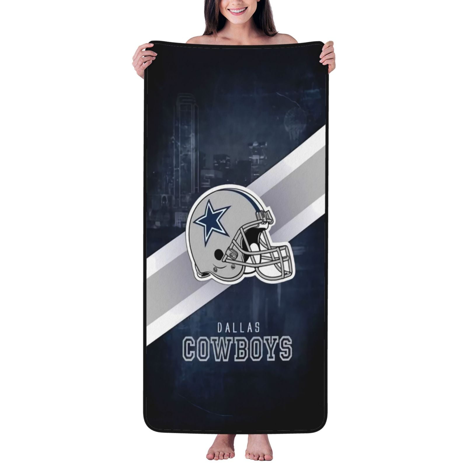 Cowboys Football Team Coral Fleece Bath Towel, Customized Quick Dry ...