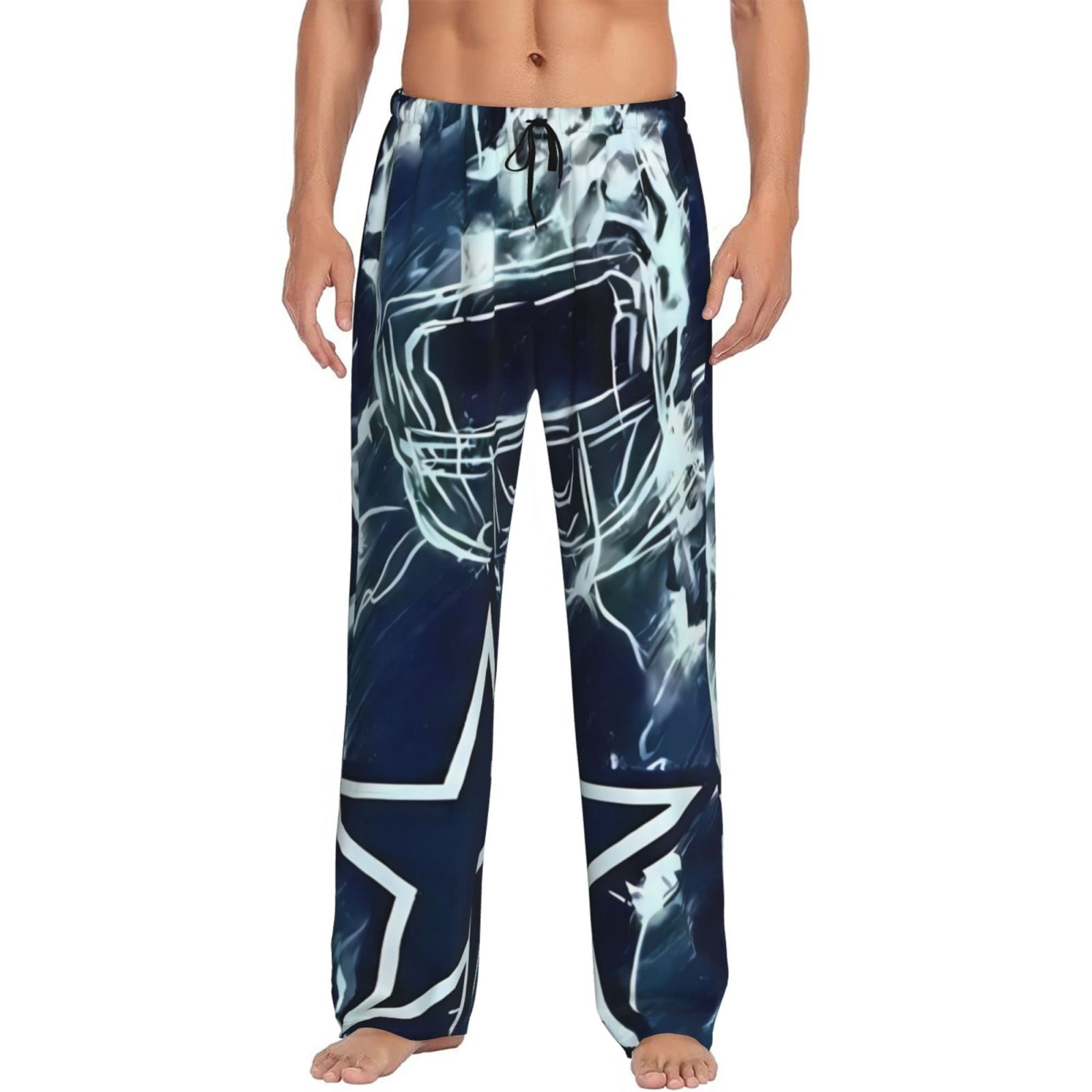 DAL Cowboysss Football team pattern customized men's home long pajama ...
