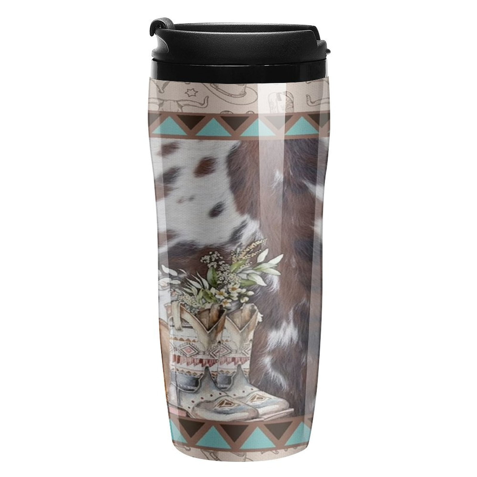 Cowboys Hat Boots Horseshoe Decorative Double Walled Coffee Cup Plastic ...