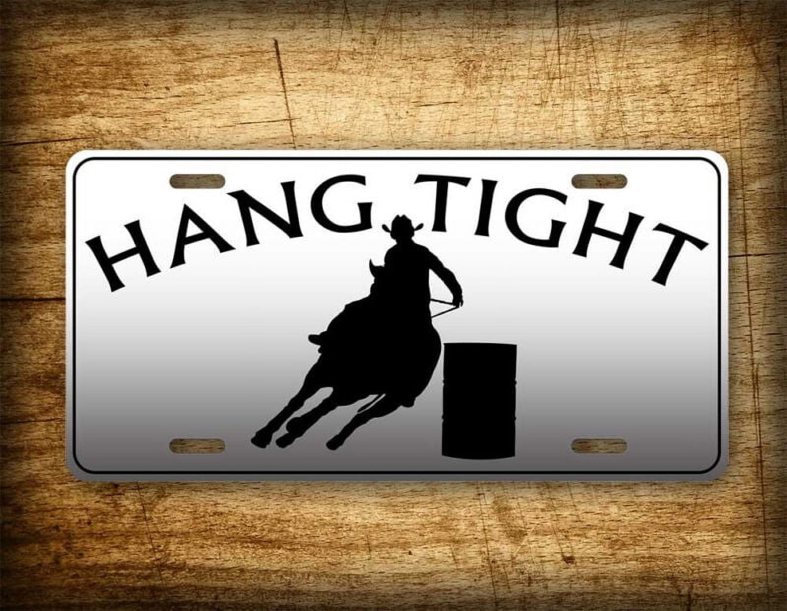 Cowboys License Plate Barrel Racing Auto Tag Cowgirl and Horse Racer ...