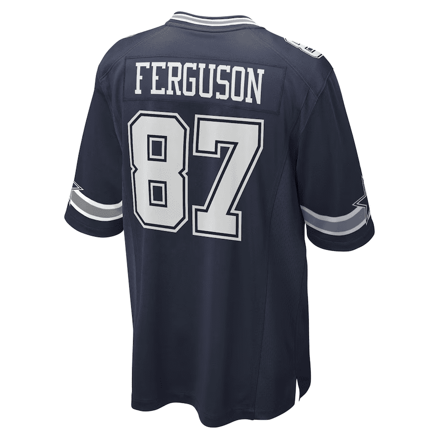 DC Cowboys Youth Home Limited Jake Ferguson#87 Fans short sleeve Game ...