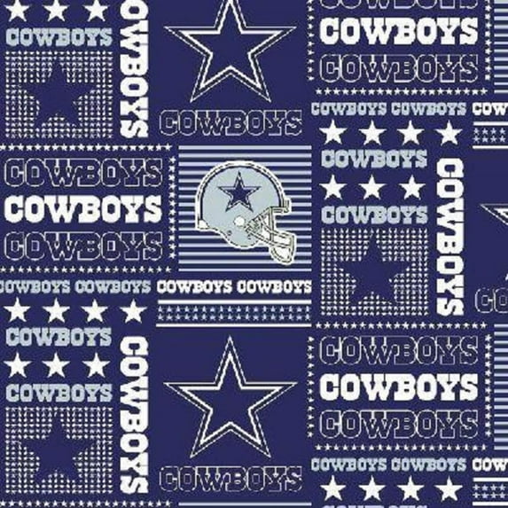 Cowboys Patch Cotton Fabric - Walmart.com