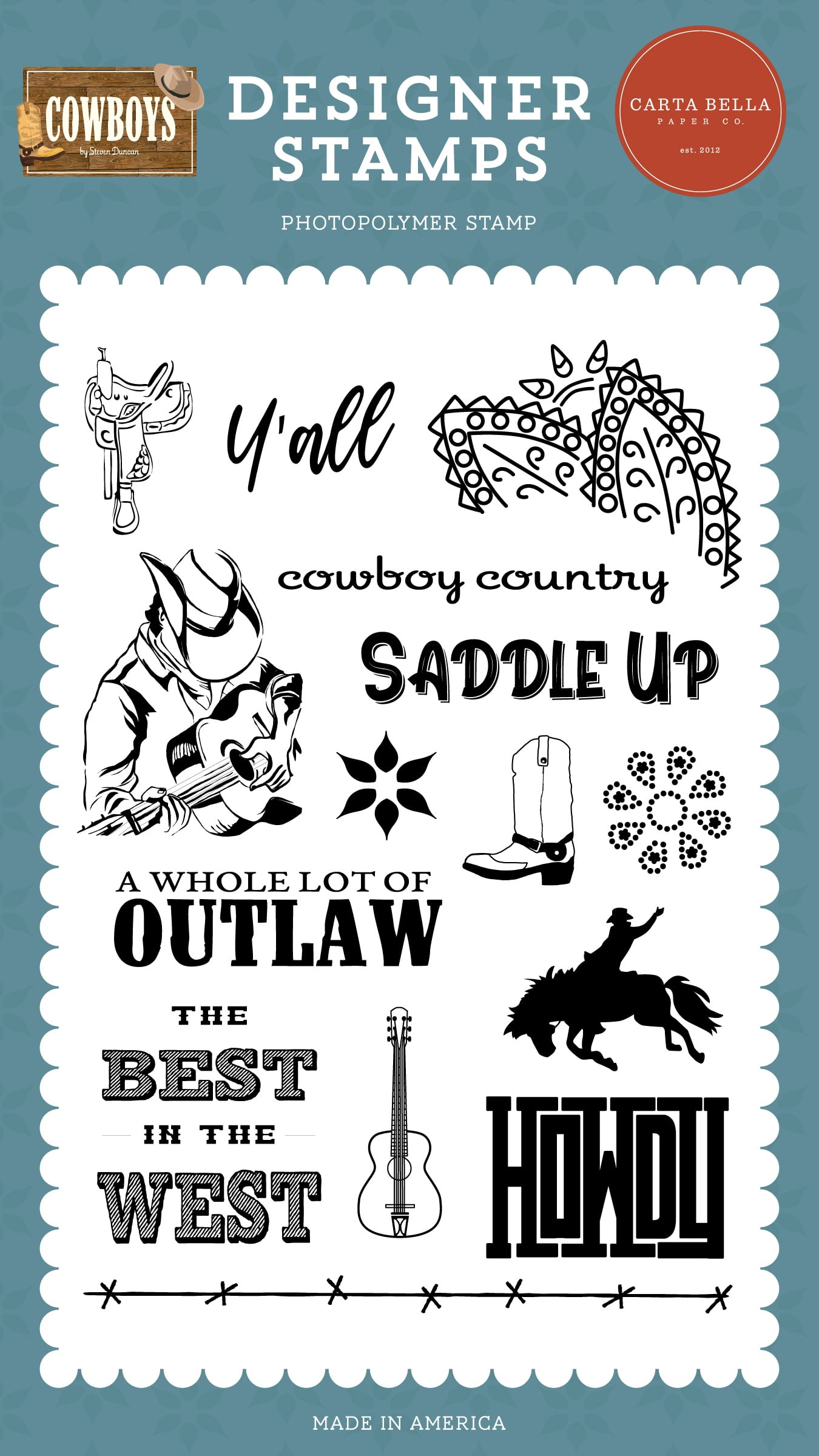 Cowboys Stamps-Saddle Up - Walmart.com