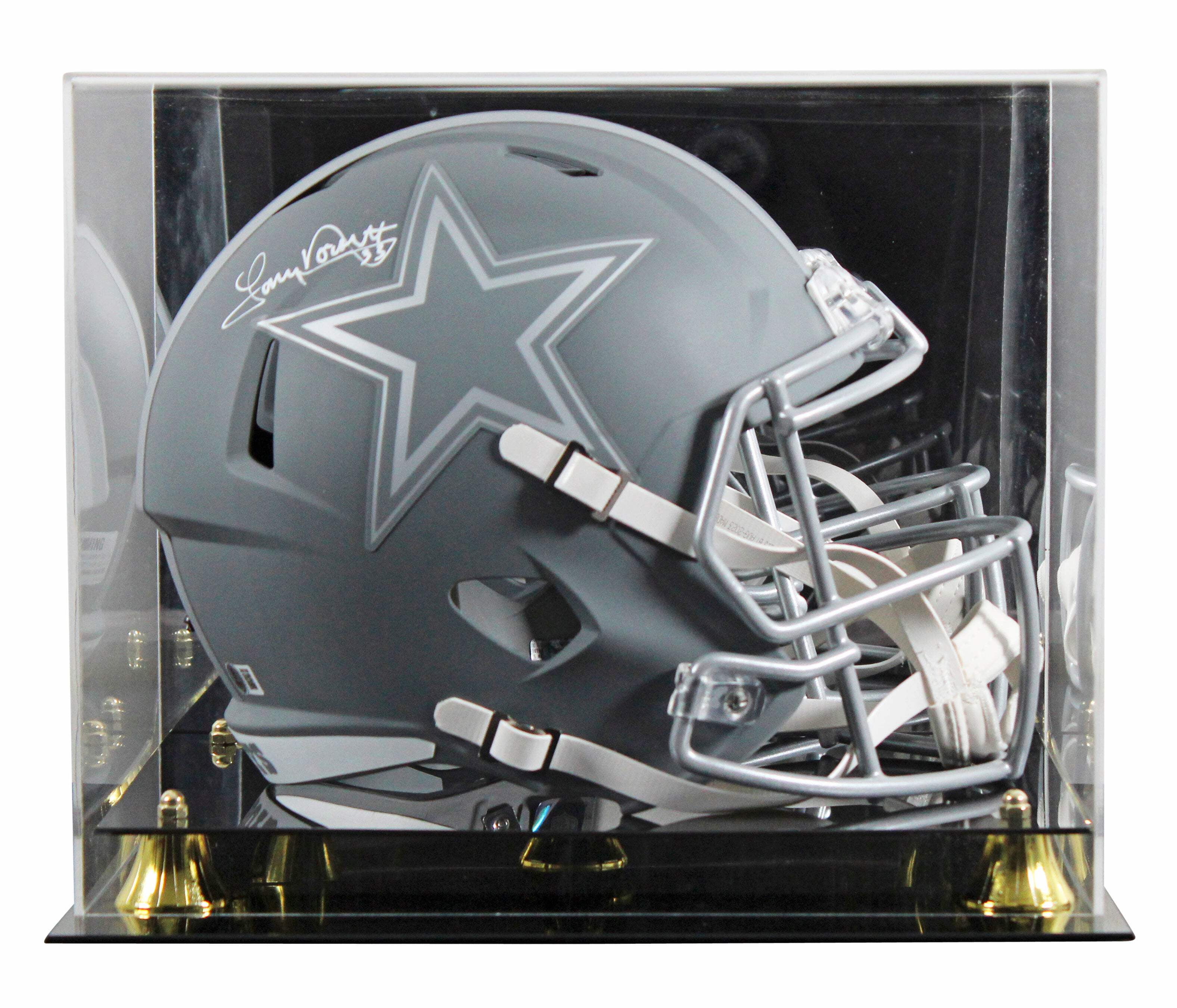 Cowboys Tony Dorsett Signed Slate Full Size Speed Rep Helmet W/ Case ...