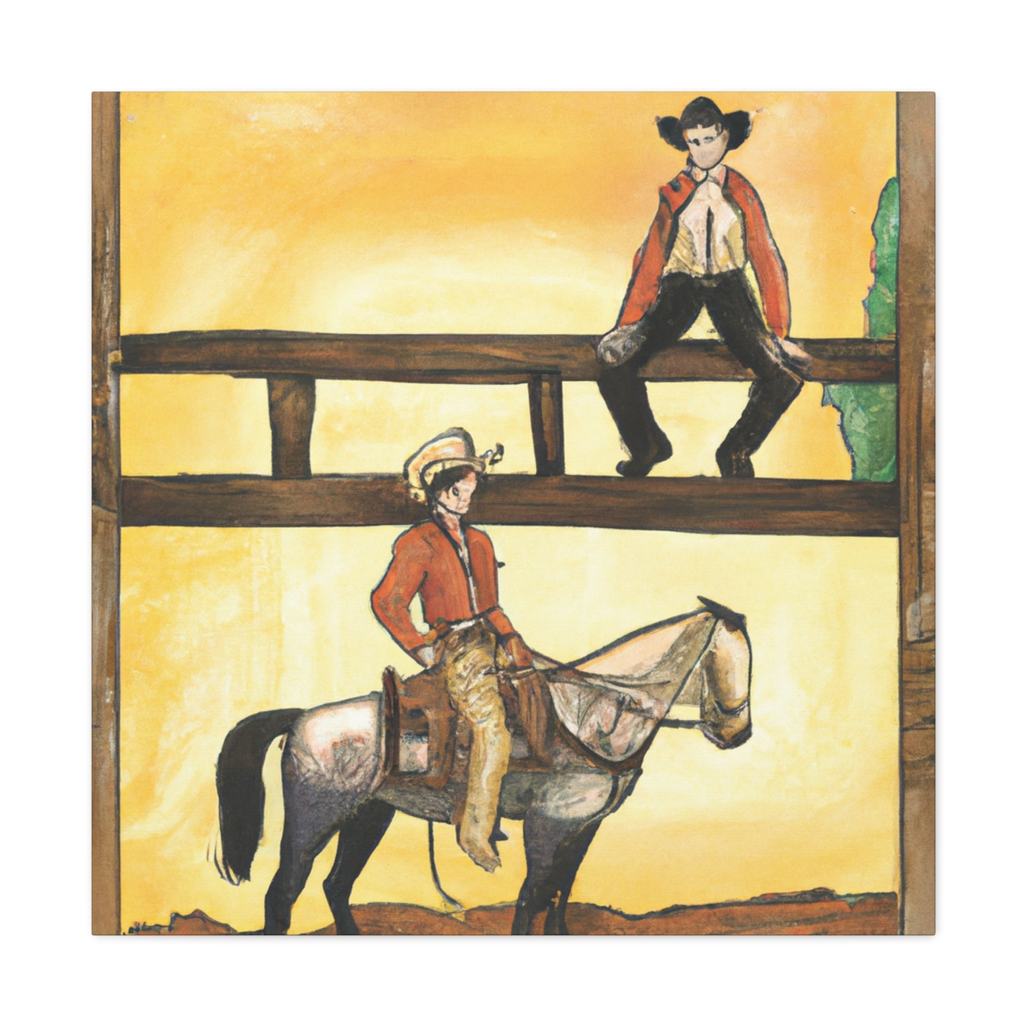 "Cowboys in Neoclassicism" - Canvas - Walmart.com