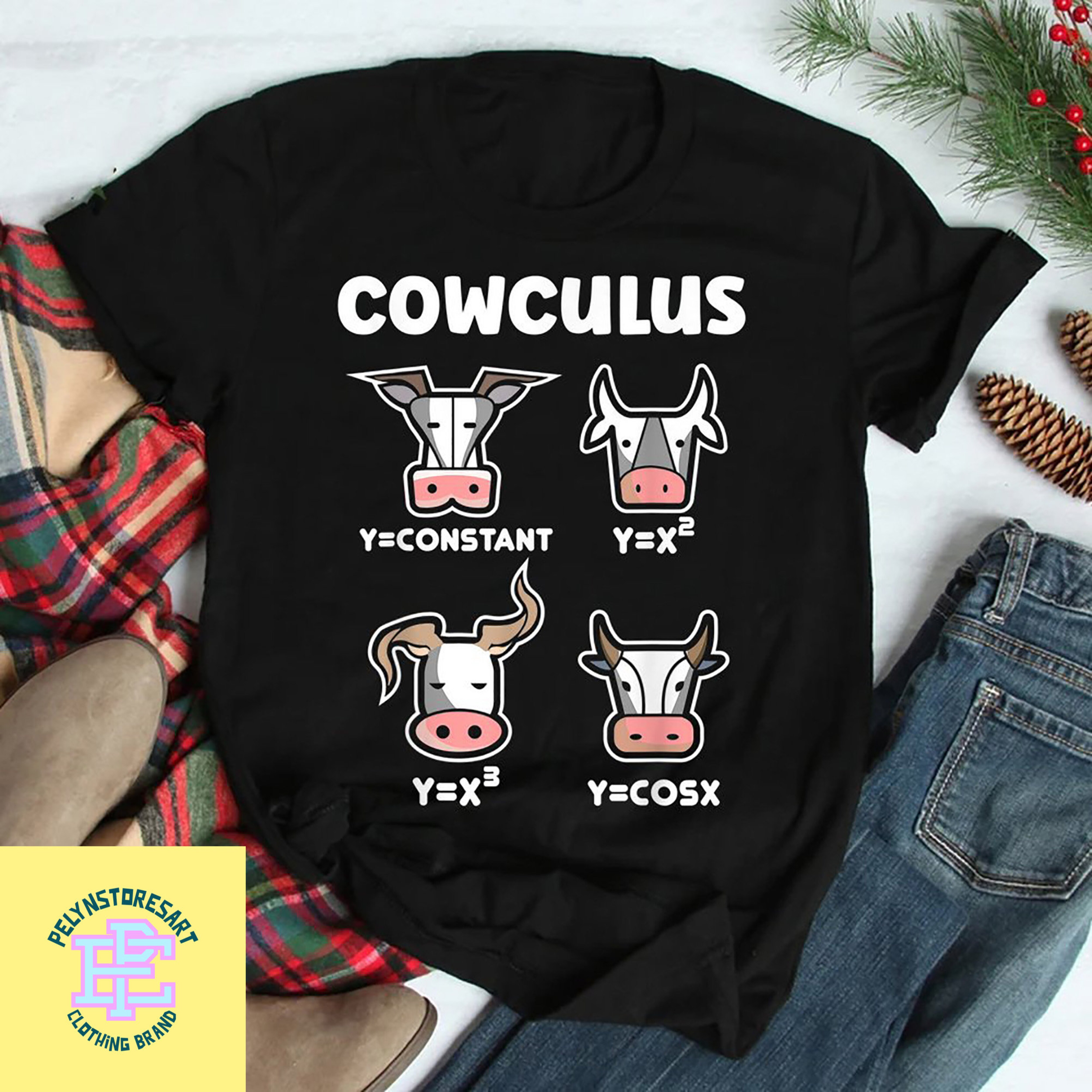 Cowculus T-Shirt, Cute Cowculus Shirt, Math Teacher Shirt, Funny Math ...