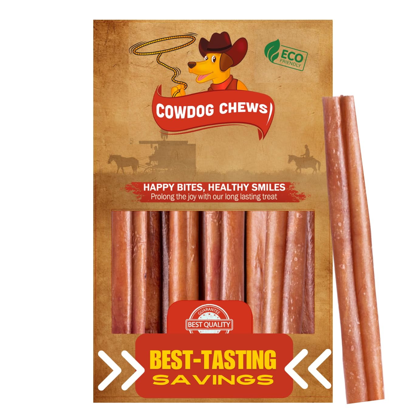 Cowdog Chews Beef Bully YPF5 Stick: Odor-Free, Fully Digestible Beef ...