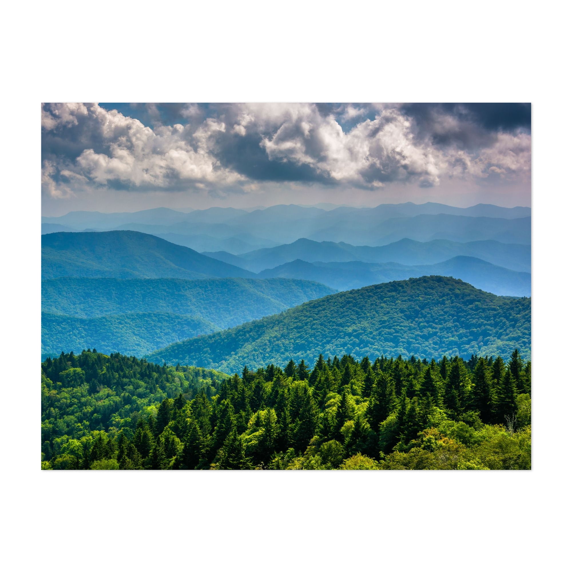 Cowee Mountains Overlook 03 - North Carolina Photography Unframed Wall ...