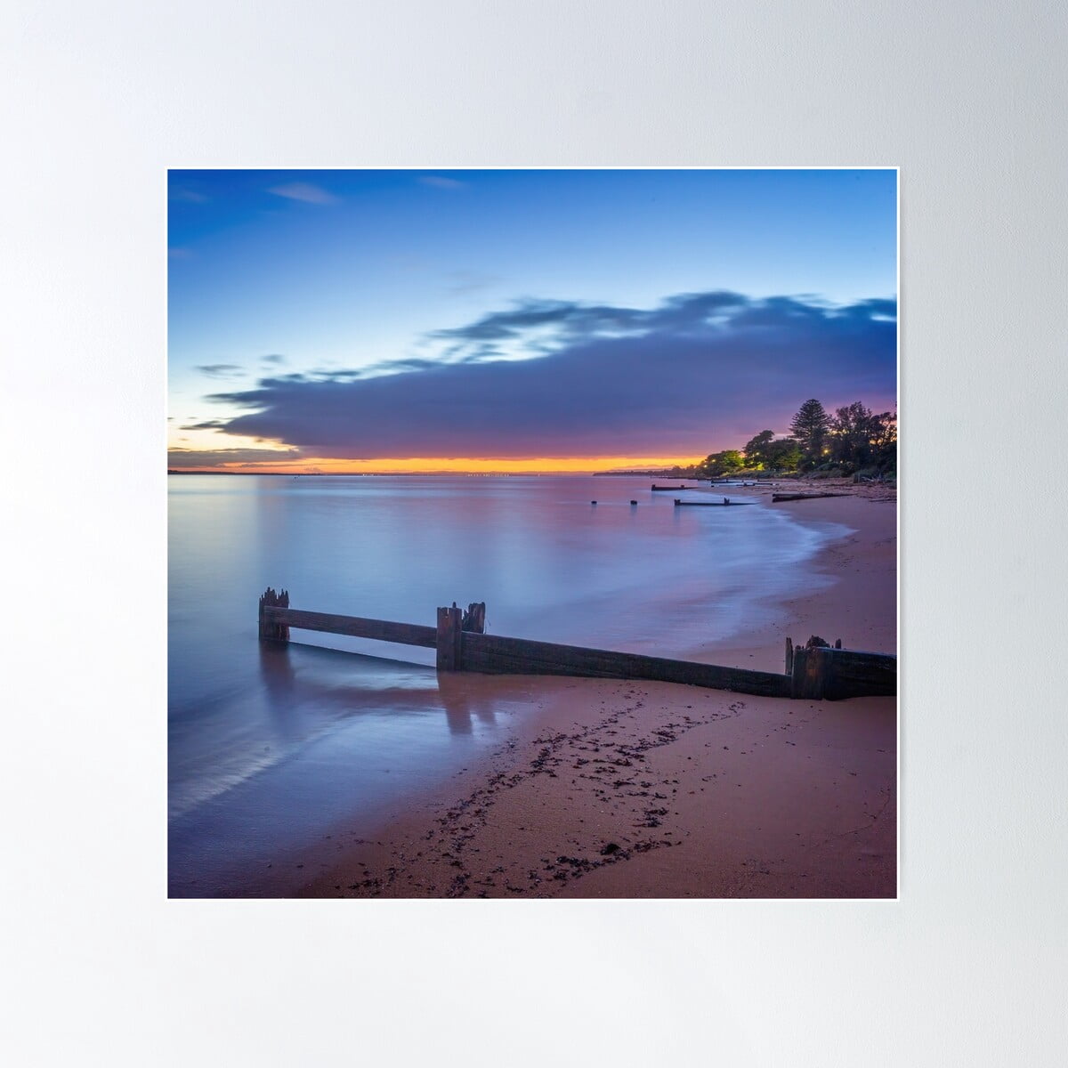 Cowes Foreshore 02 Poster Wall Art, Modern Wall Decor For Living Room ...