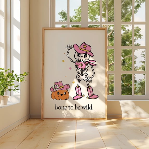 Cowgirl Art Print Pastel Decor Spooky Wall Art Trendy Poster Retro ...