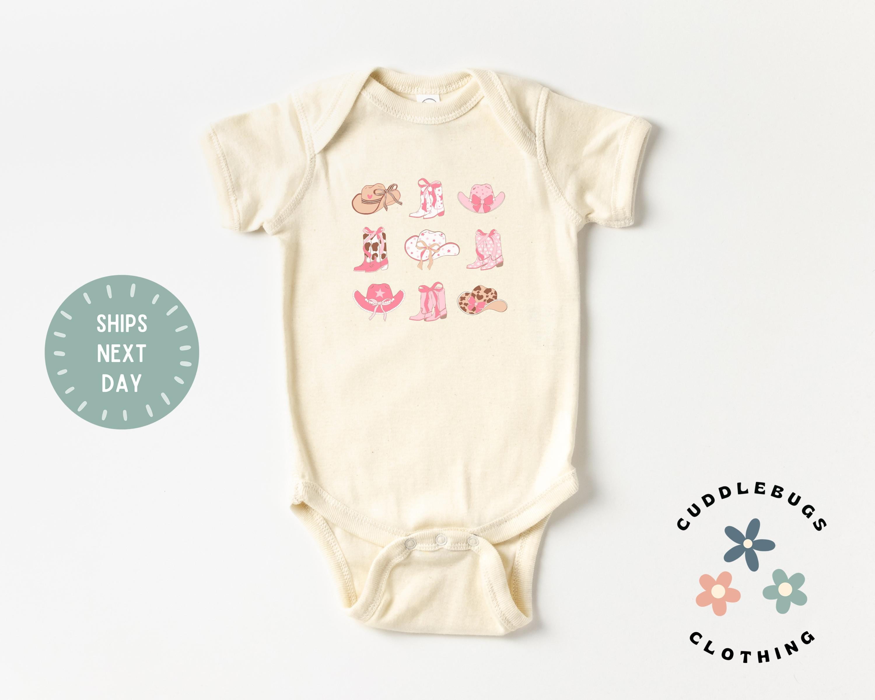 Cowgirl Baby Onesies Brand Bodysuit, Western Coquette Cowgirl Boots And Hats Baby Romper, Farm ...