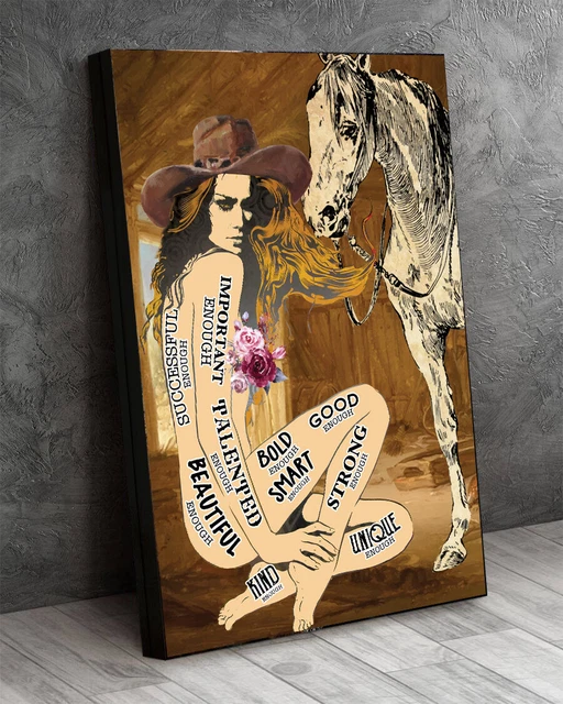 Cowgirl Beautiful Smart Good Strong Enough Horse Riding Horses Rider ...