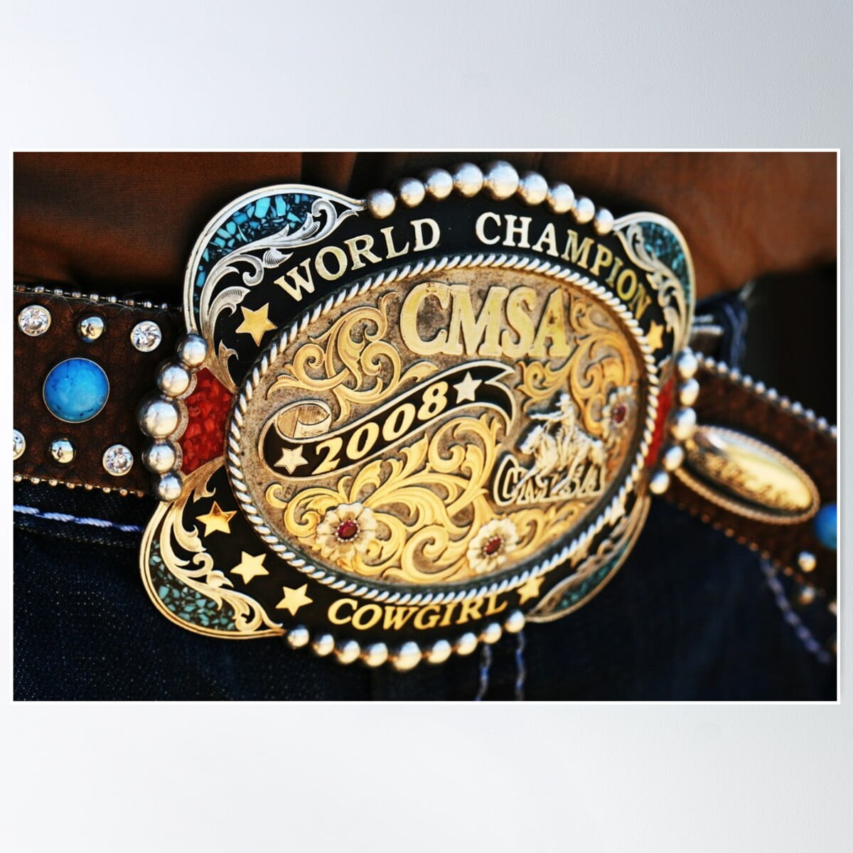Cowgirl Bling Poster Wall Art, Modern Wall Decor For Living Room ...