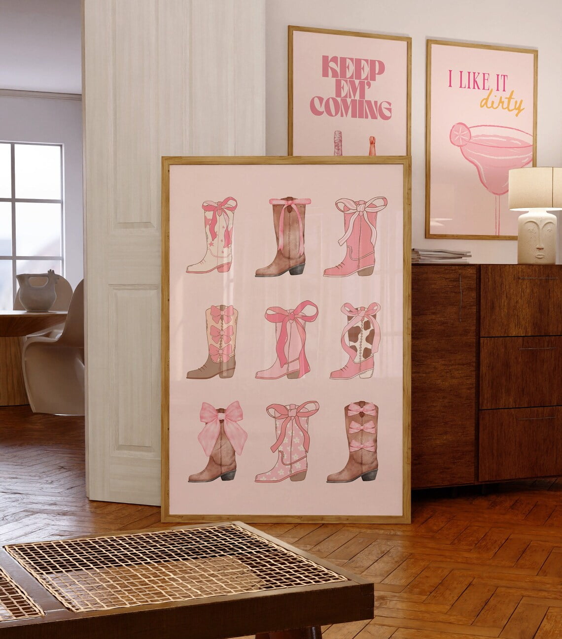 Cowgirl Boots Art Print-Preppy Western Wall Art-Howdy Rodeo Poster ...
