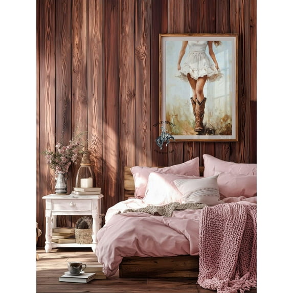 Cowgirl Boots Art Print, Vintage Western Room Decor Home Decor #3185 ...