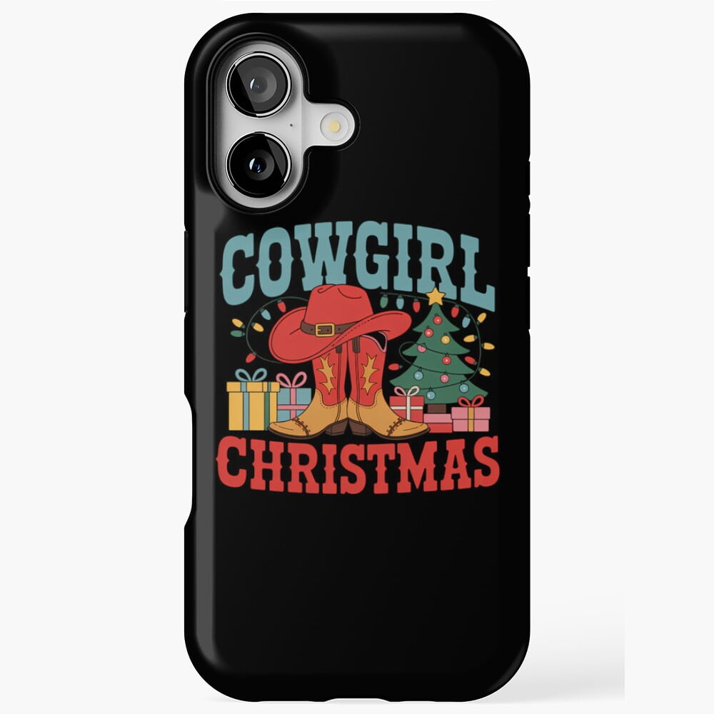 Cowgirl Christmas Country Western Holiday Phone Case with iPhone 17 to ...