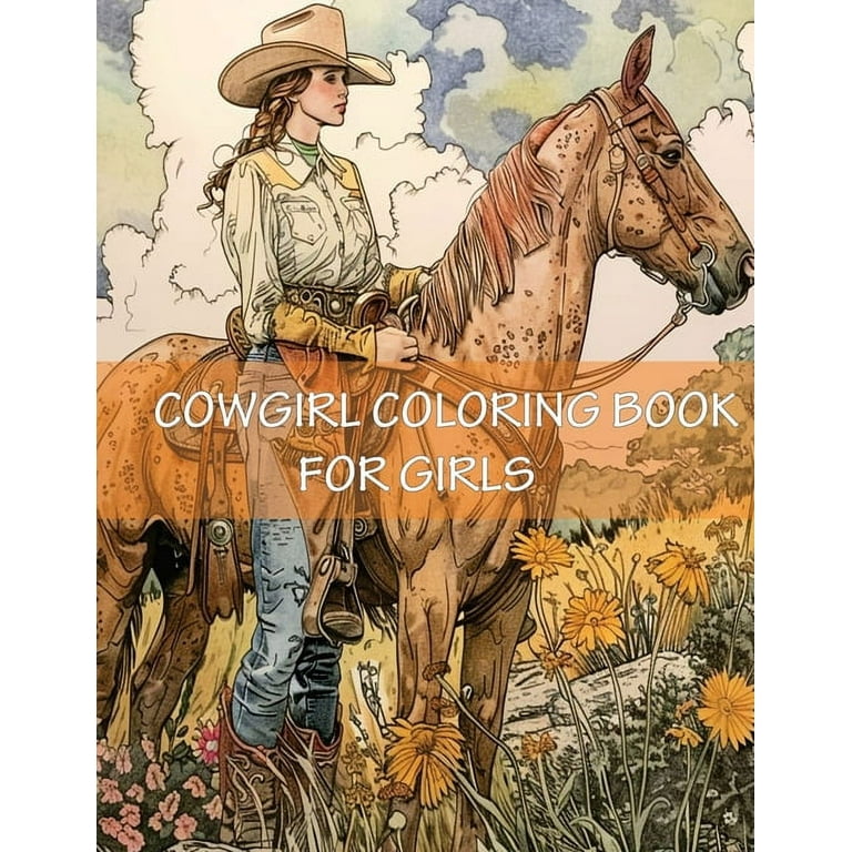 cowgirls coloring book