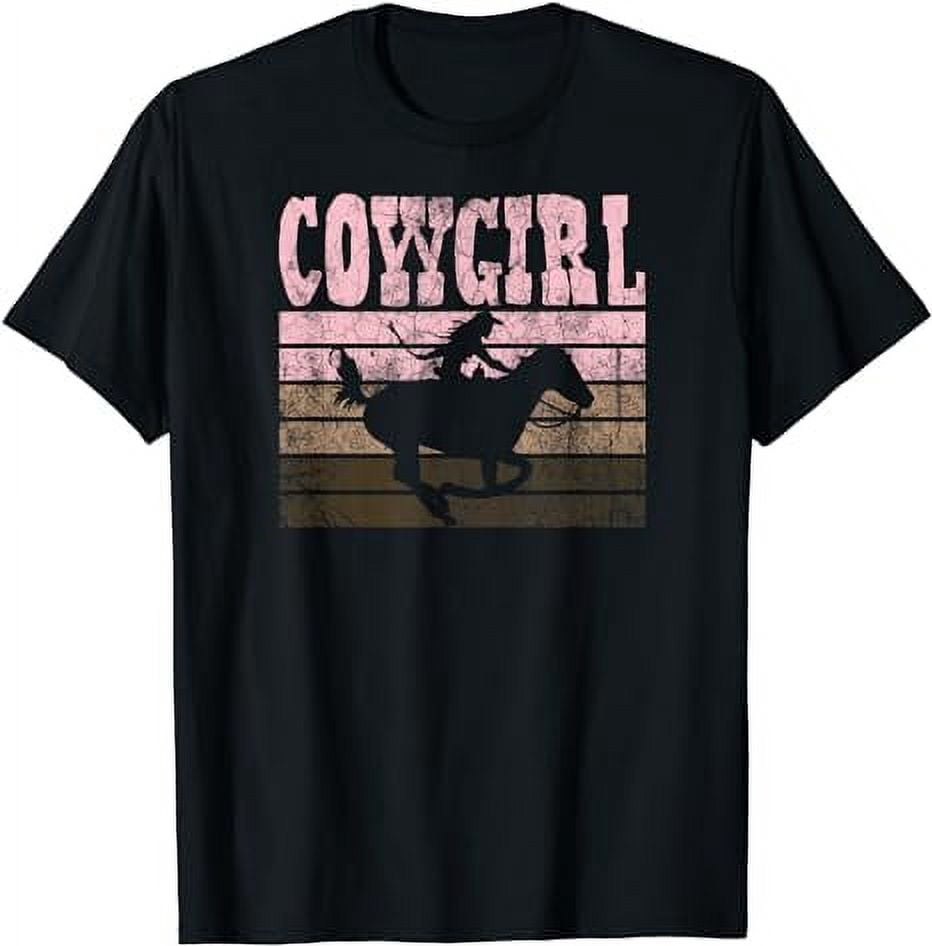 Cowgirl || Cow Girl, Horse, Equestrian, Brown Cowgirl Shirt T-Shirt ...