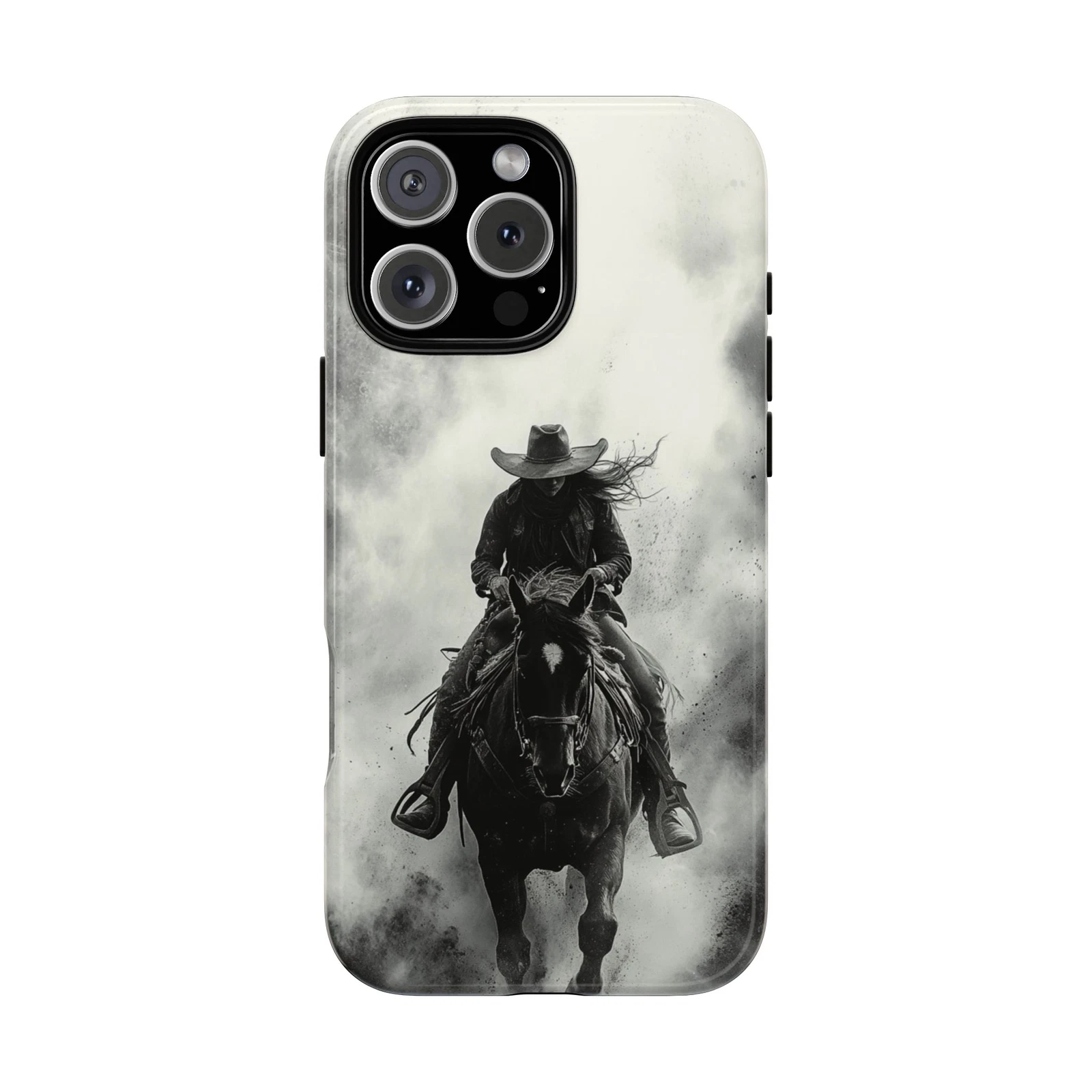 Cowgirl Dust Storm Western Phone Case for iPhone 11 to 17 Series ...