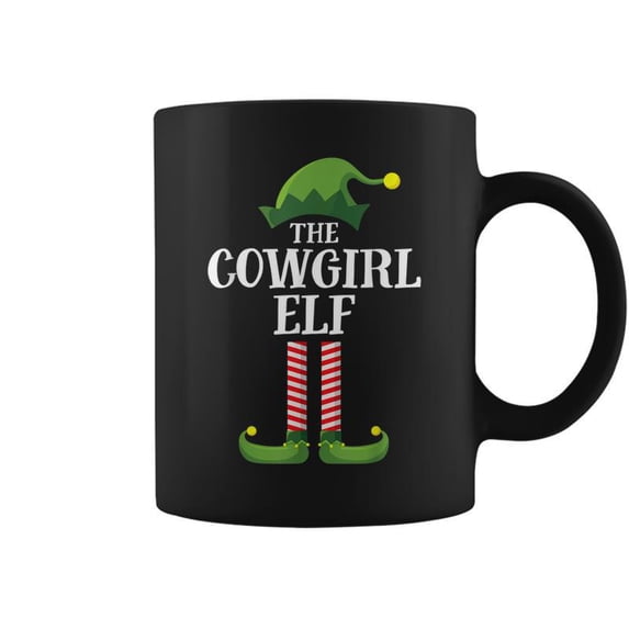 Cowgirl Elf Matching Family Group Christmas Party Coffee Mug - Walmart.com