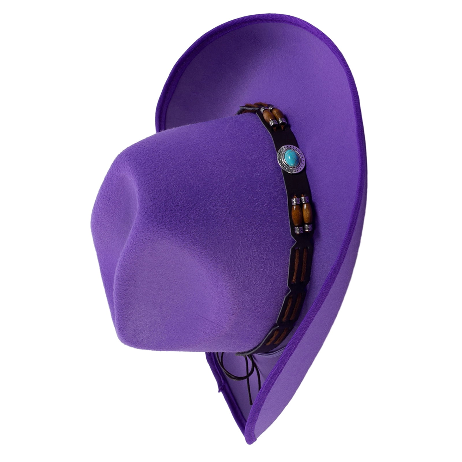 Cowgirl Hat Casual Cowboy Hat Dancing Disco for Music Festivals Wide ...