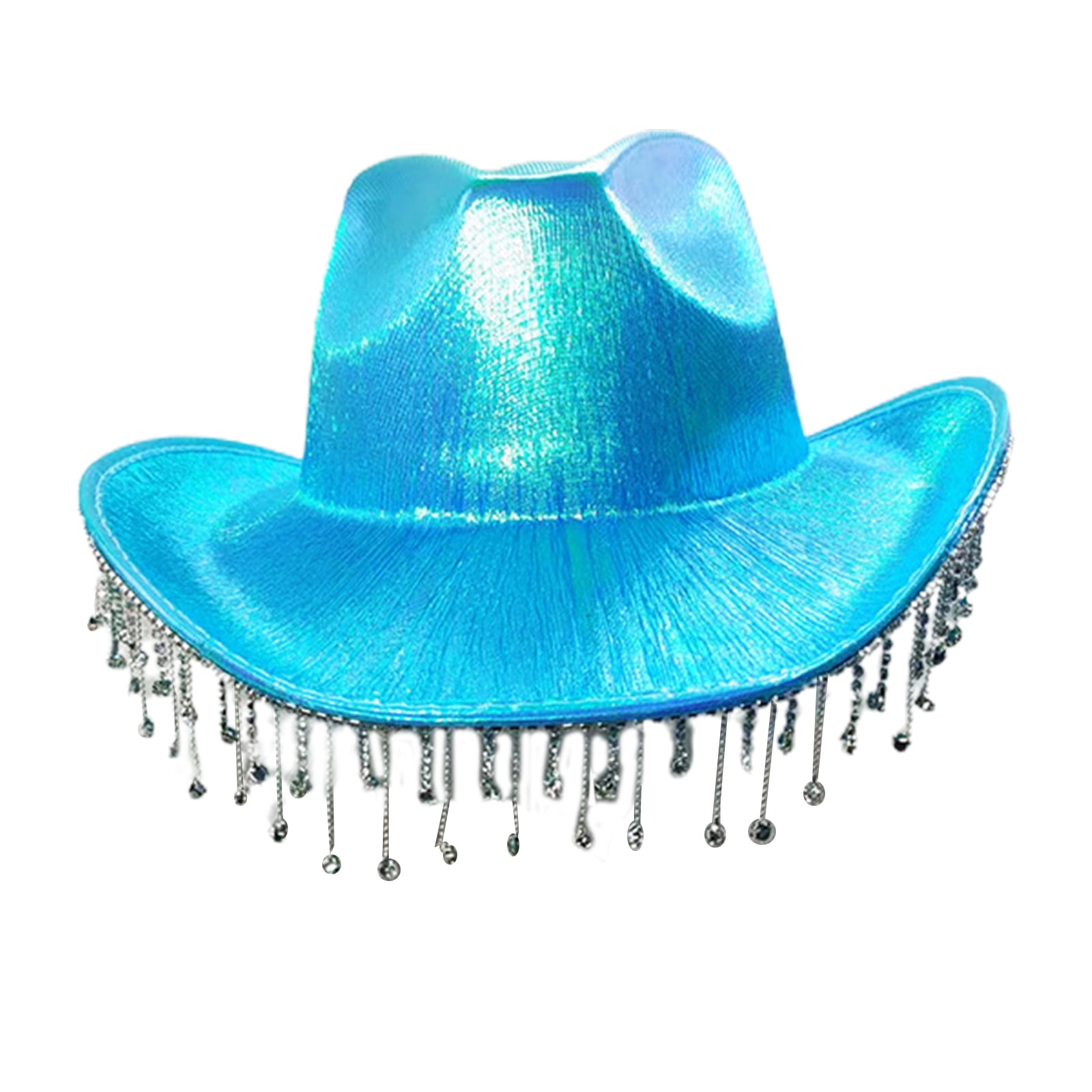 Cowgirl Hat Ultra-flashing Cowboy Hat Fedora Hat for Music Festivals ...