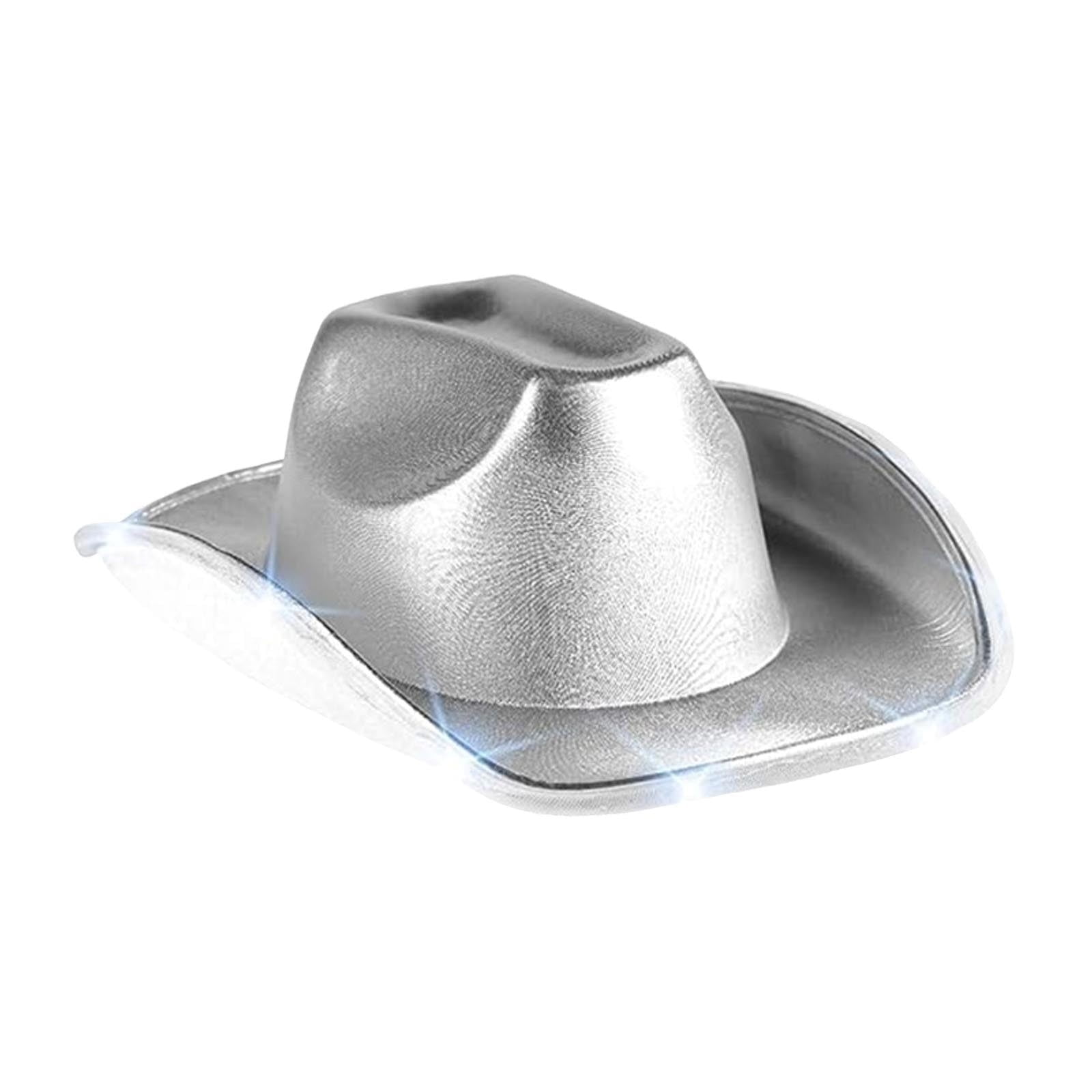 Cowgirl Hats Women Leather Hat for Men Silver Hats Stylish Hats for Men ...
