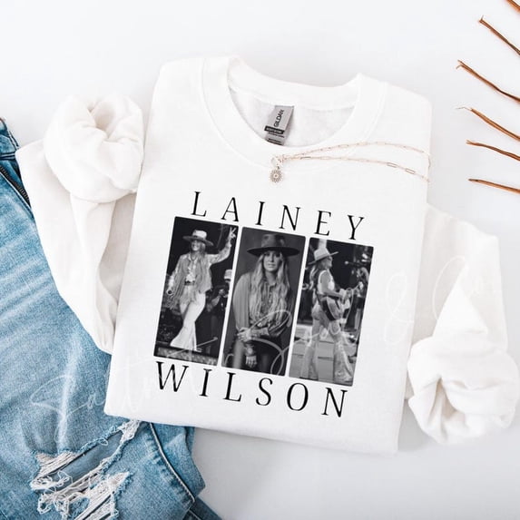 Cowgirl Lainey Country Western Boho Graphic Crewneck Sweatshirt Bell ...