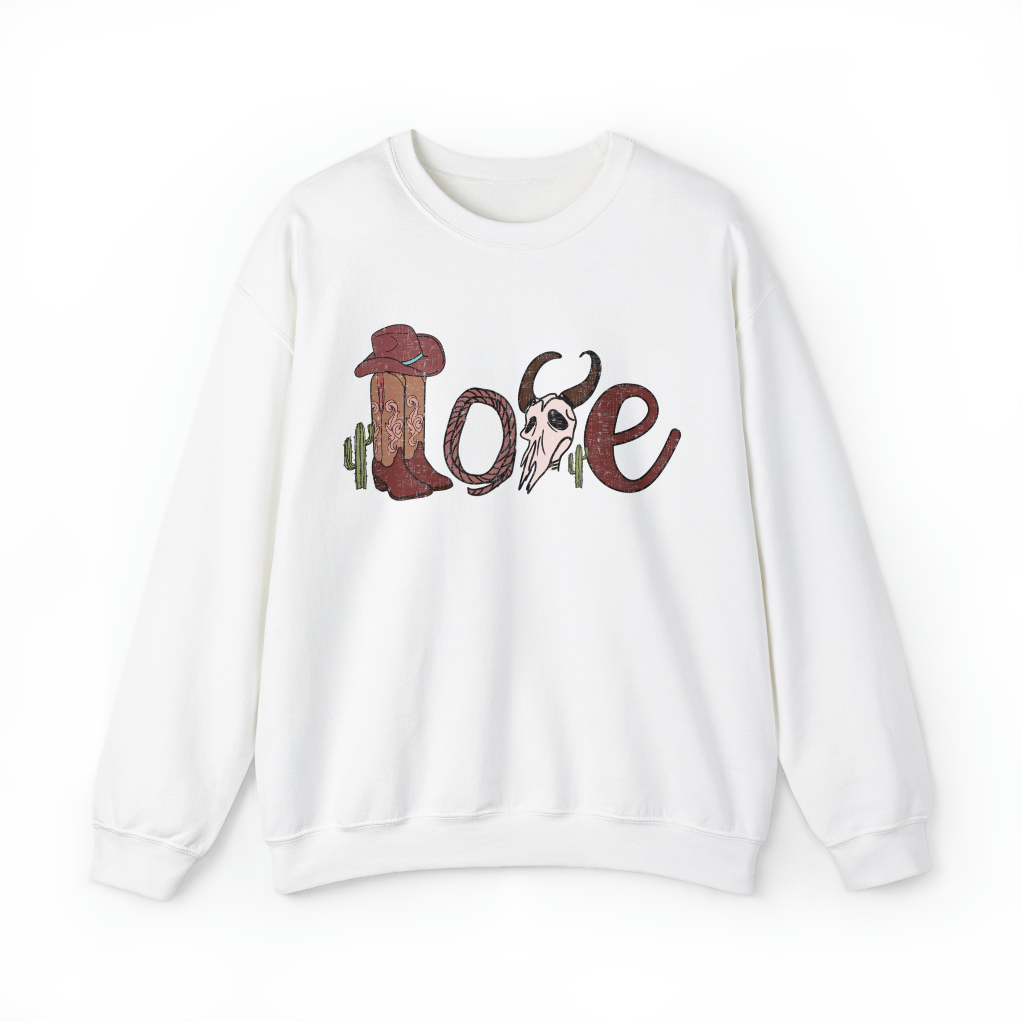 Cowgirl Love, Cute Western Country Girl Love Sweatshirt - Walmart.com