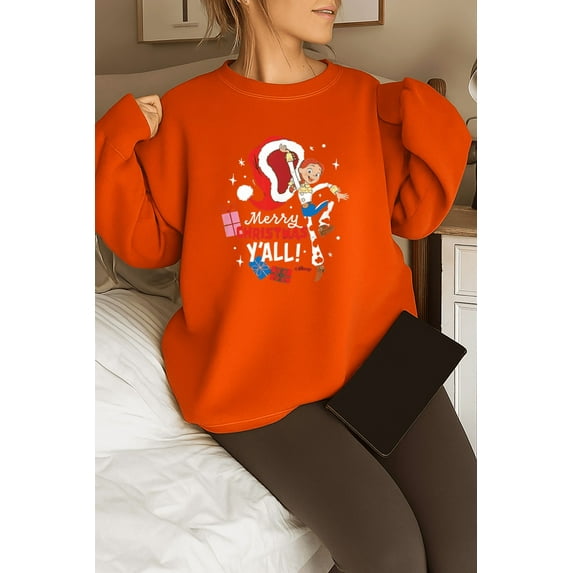 Cowgirl Merry Christmas Yall Holiday Animated Movie Fun Sweatshirt, for ...