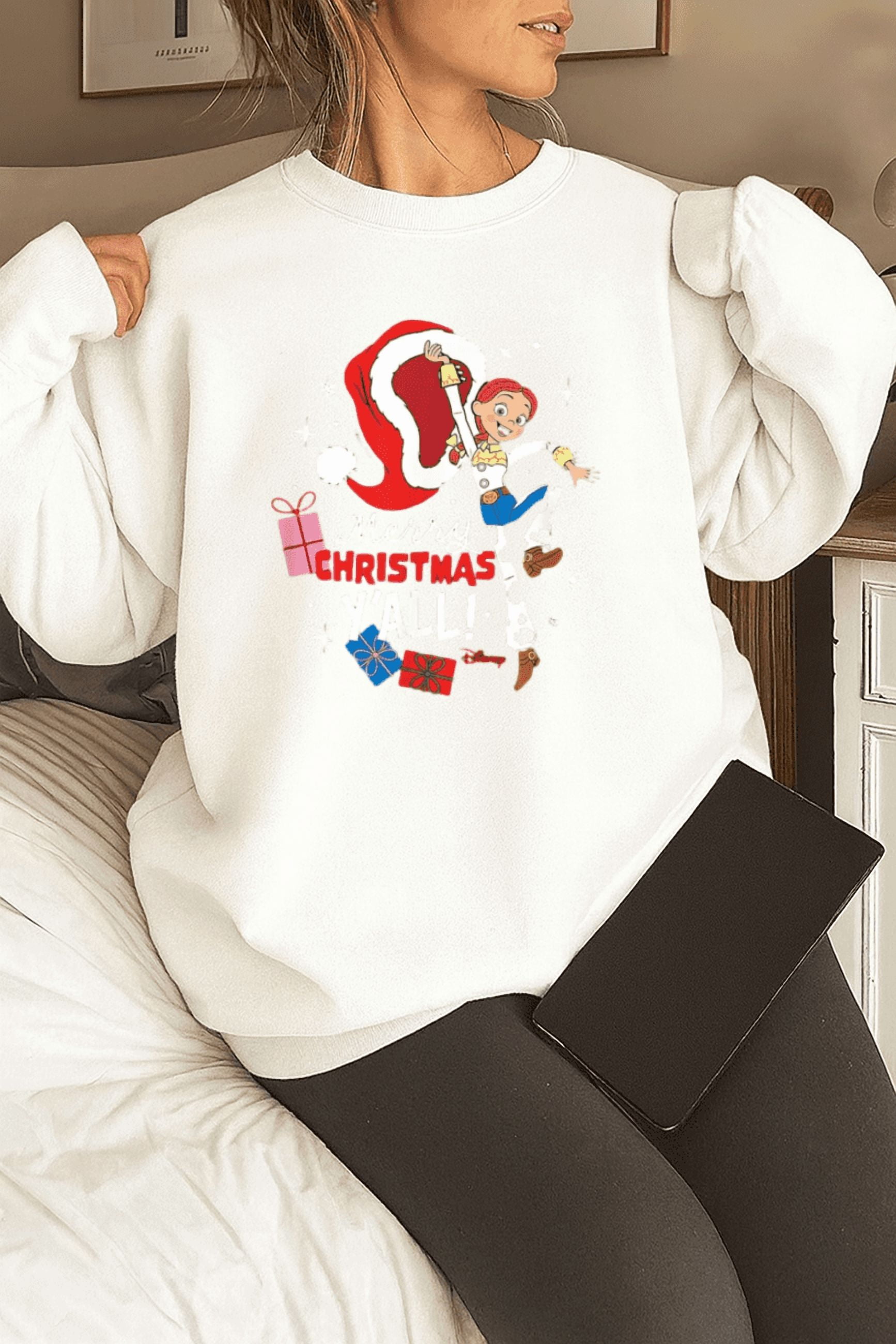 Cowgirl Merry Christmas Yall Holiday Animated Movie Fun Sweatshirt, for ...