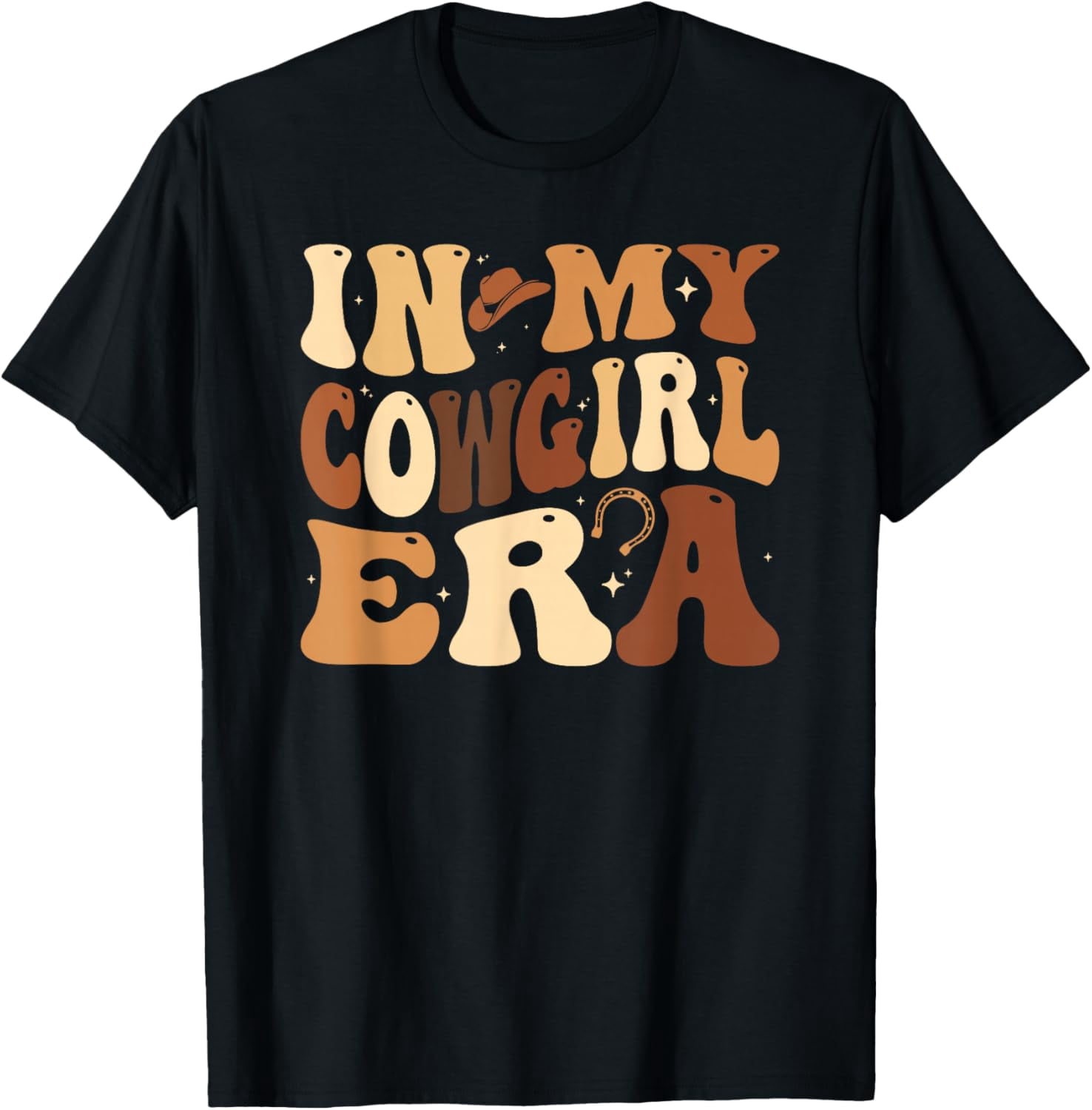 Cowgirl Rodeo Western Country Melanin In My Cowgirl Era T-Shirt Tee ...