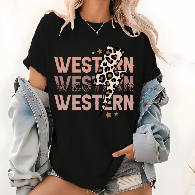 Cowgirl Spirit Graphic Tee - Vintage Rodeo Rope Design - Women's Soft ...