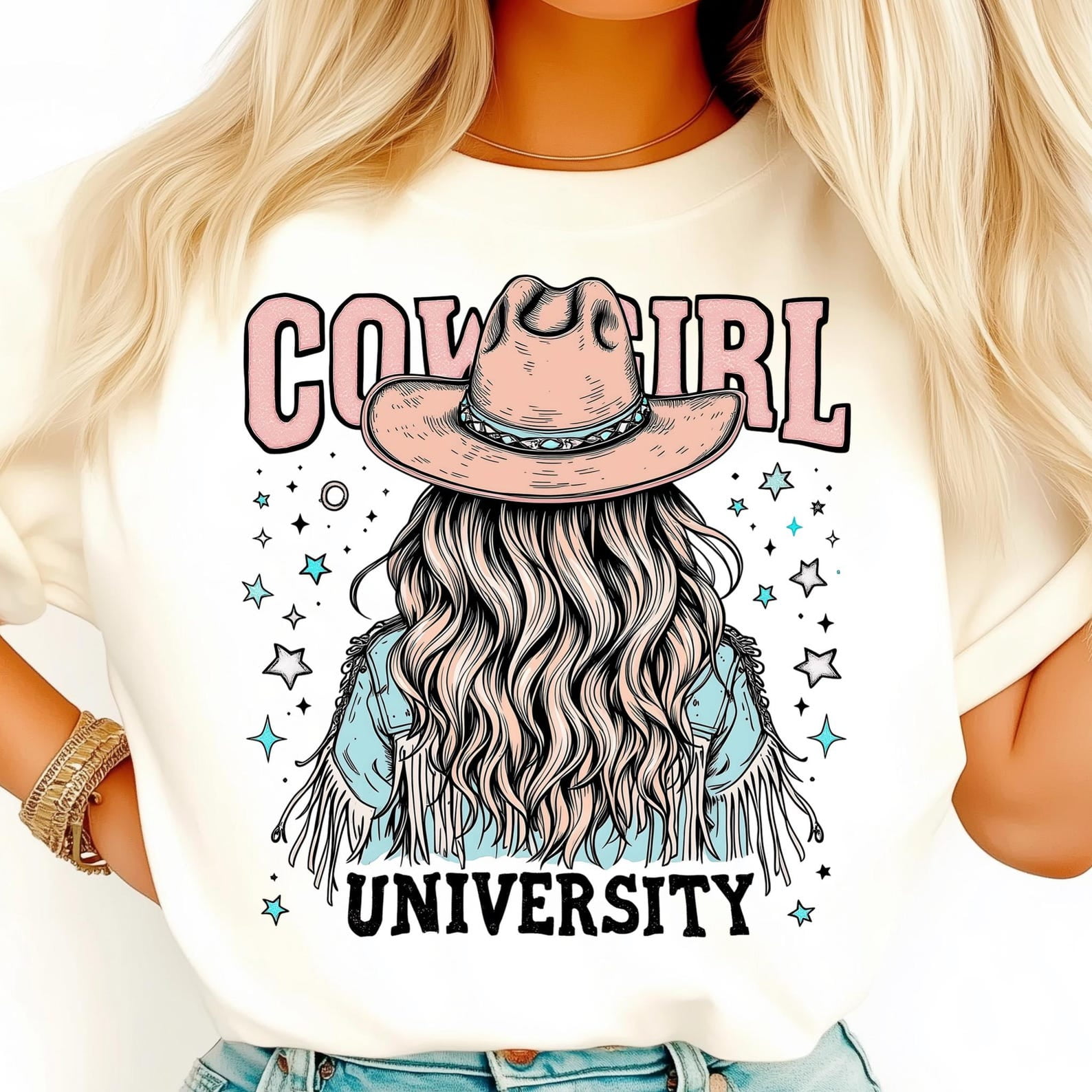 Cowgirl Style shirt, Western Shirts shirt, Starry Night shirt, Rodeo ...