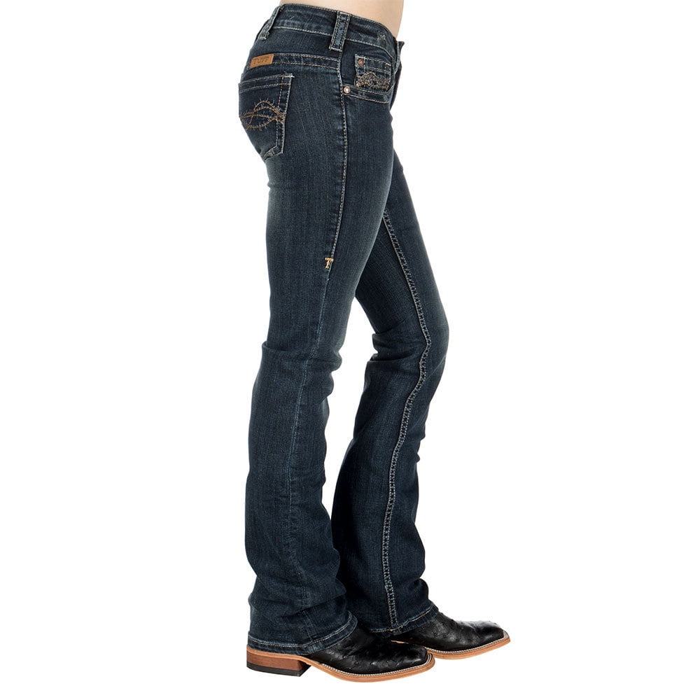 Cowgirl Tuff Western Denim Jeans Womens Dark Wash 36 Short JDARKW ...